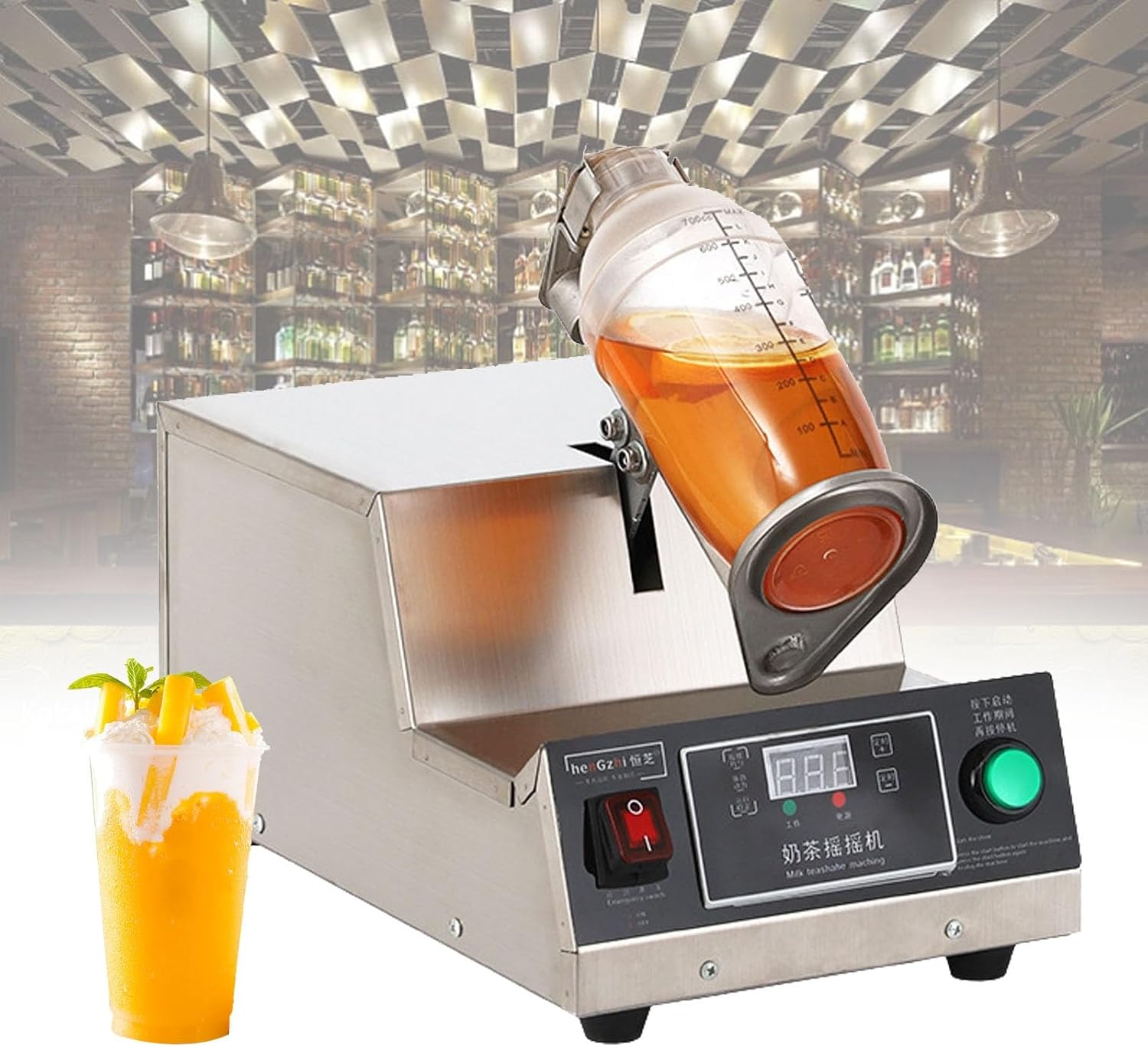 Amazon.com: Automatic Bubble Boba Milk Tea Drink Shaker, For Food ...