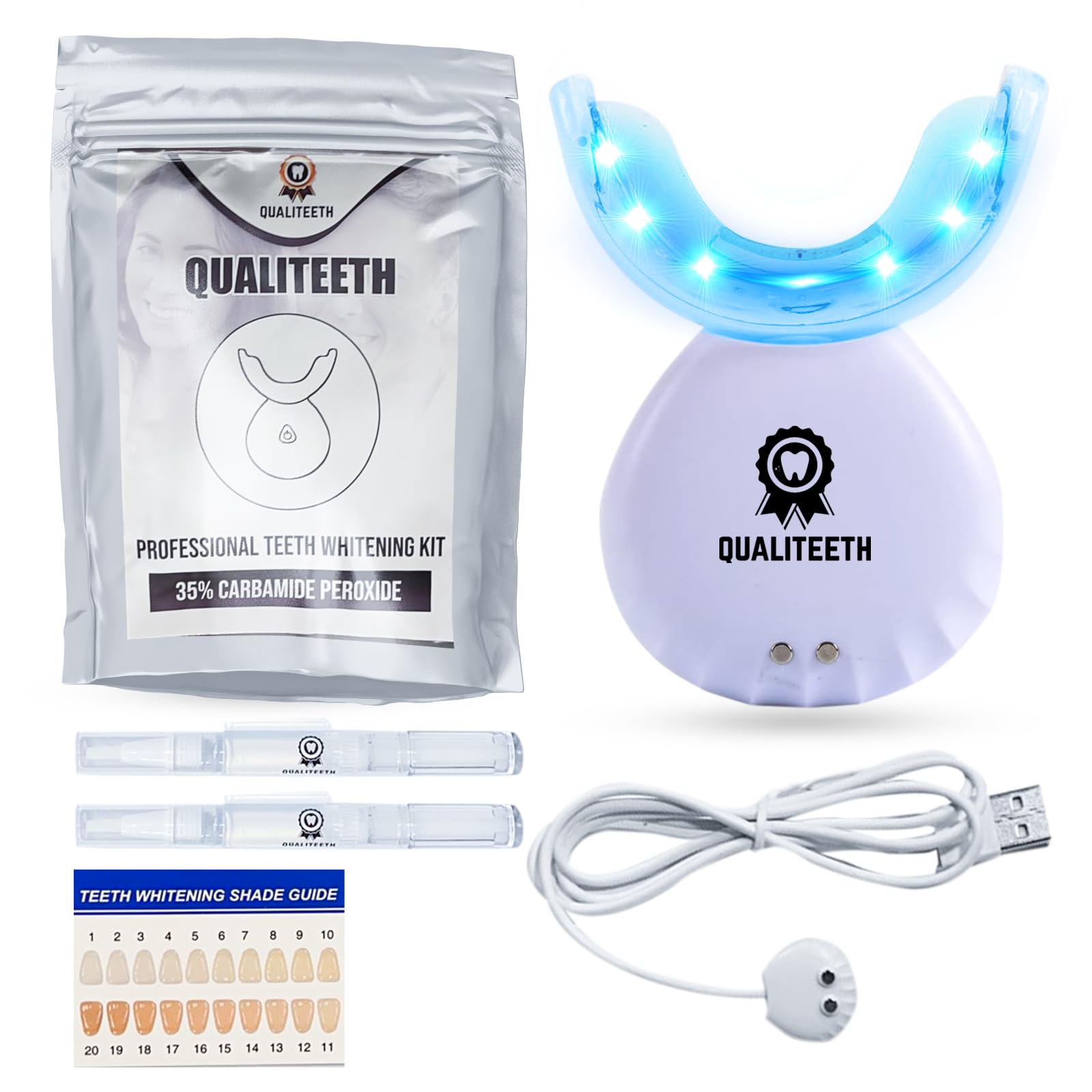 Amazon.com: QUALITEETH Teeth Whitening Kit for White Teeth | Tooth ...