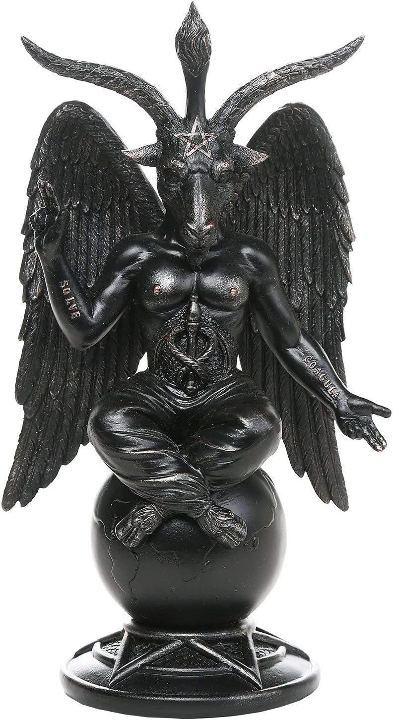 Amazon.com: Baphomet Head Lucifer Satanic Demon Goat of Mendes Pagan ...