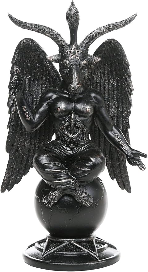 Baphomet Horned Sabbatic Goat Solve et Coagula Statue 10 Inch Tall ...