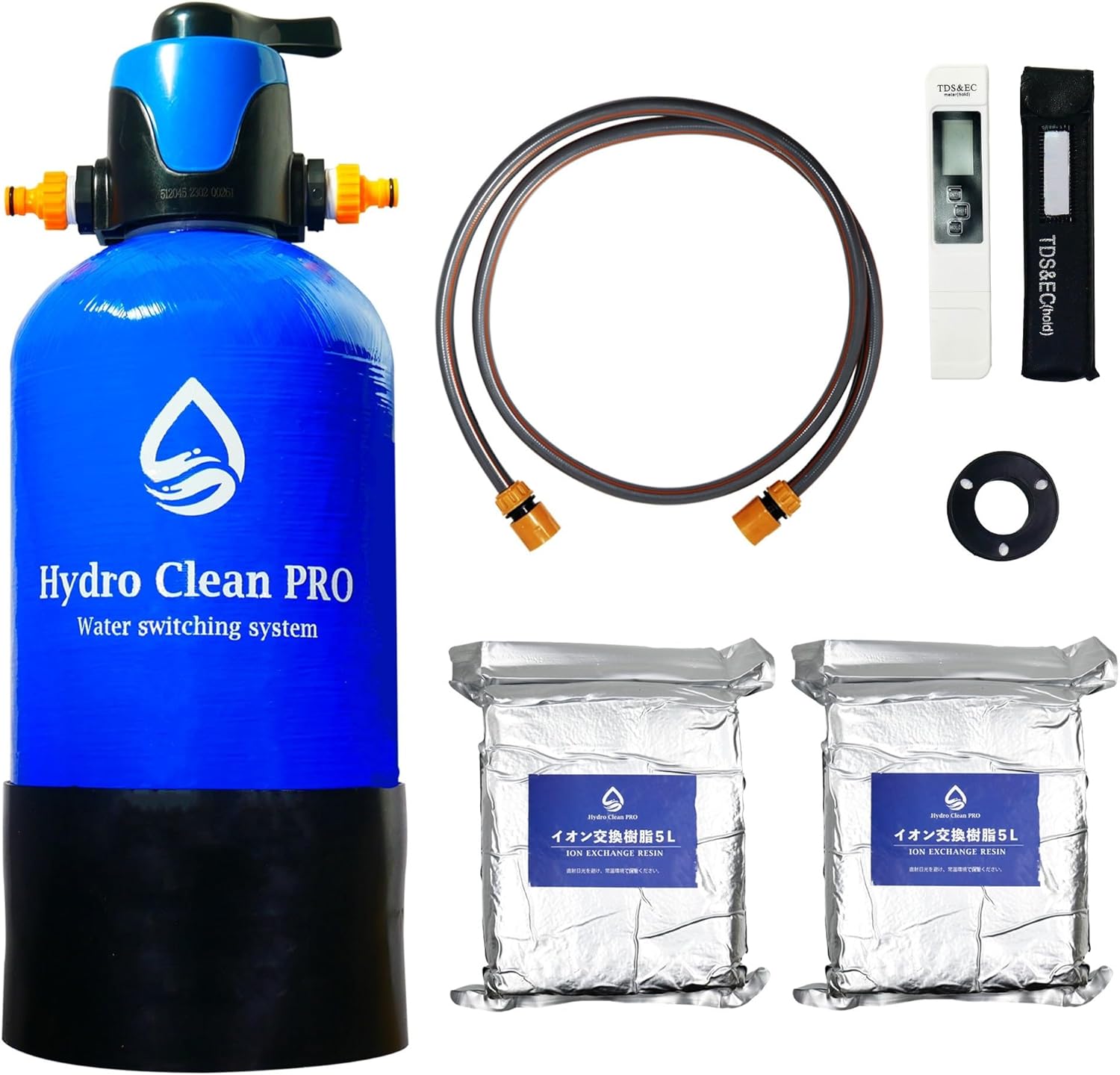 Amazon.co.jp: HydroCleanPRO 洗車用純水器スターターセット モード切替バルブ搭載 新品イオン交換樹脂10L付き 内部 ...