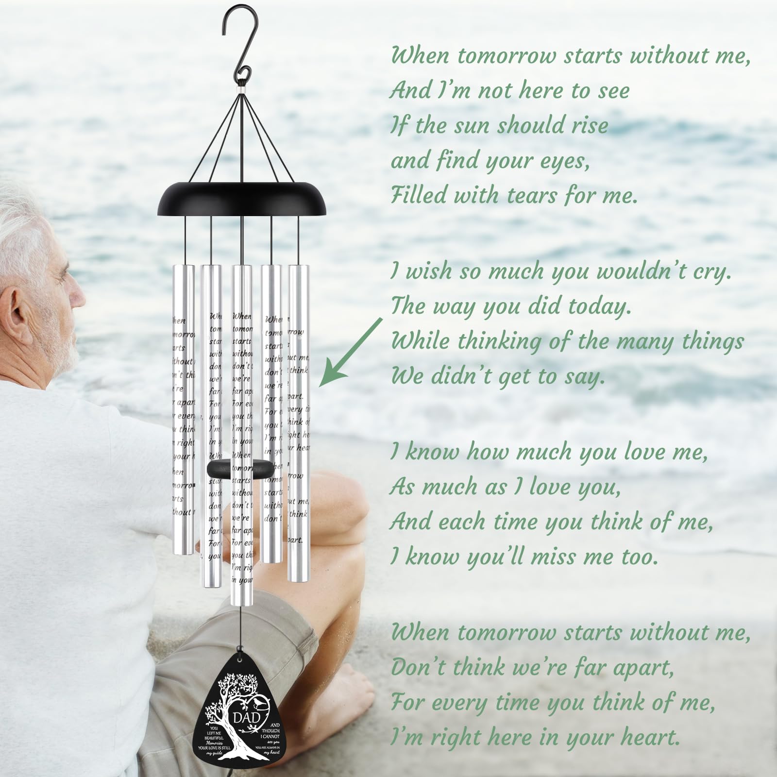 Snapklik.com : Memorial Gifts Wind Chimes - Sympathy Gift For Loss Of ...