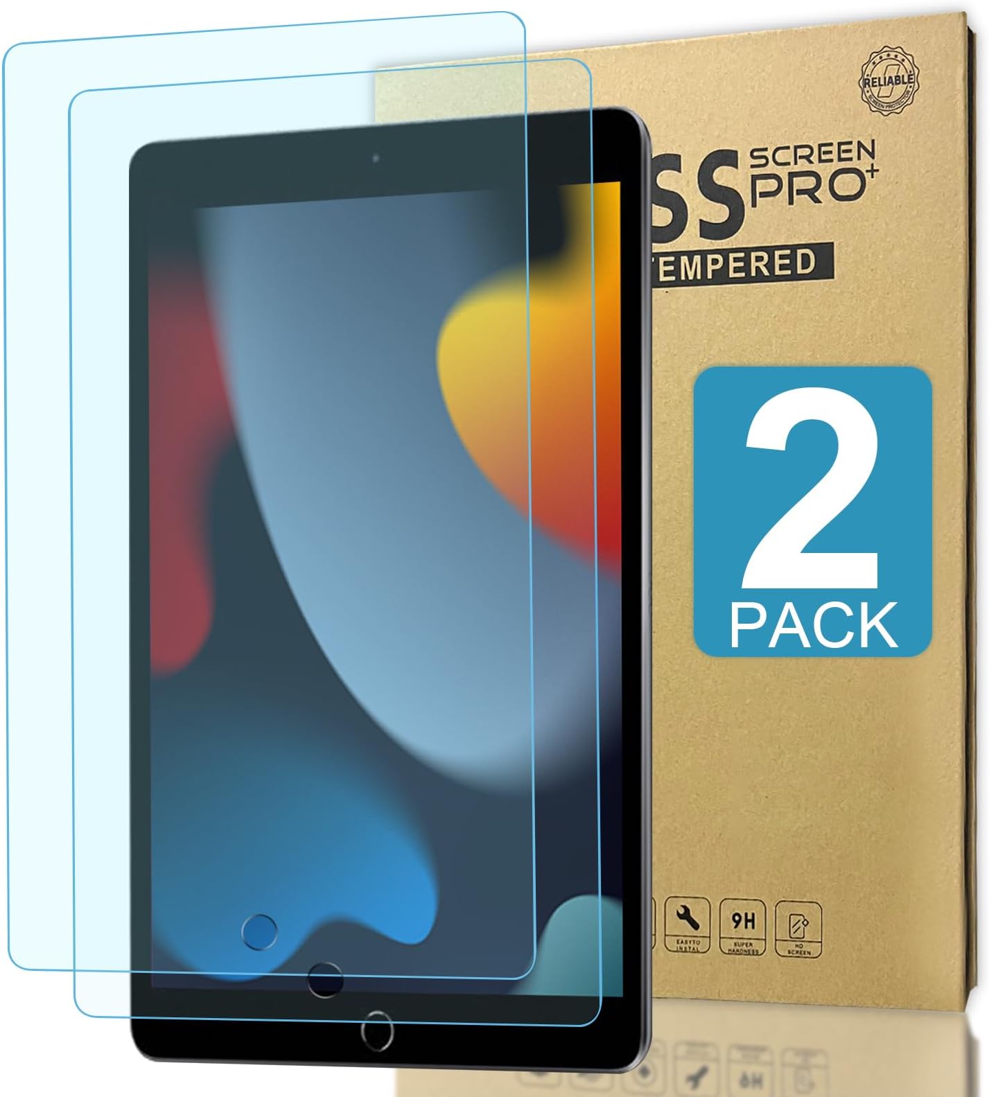 Amazon.com: 2 Pack Tempered Glass & Blue Light Blocking Screen ...