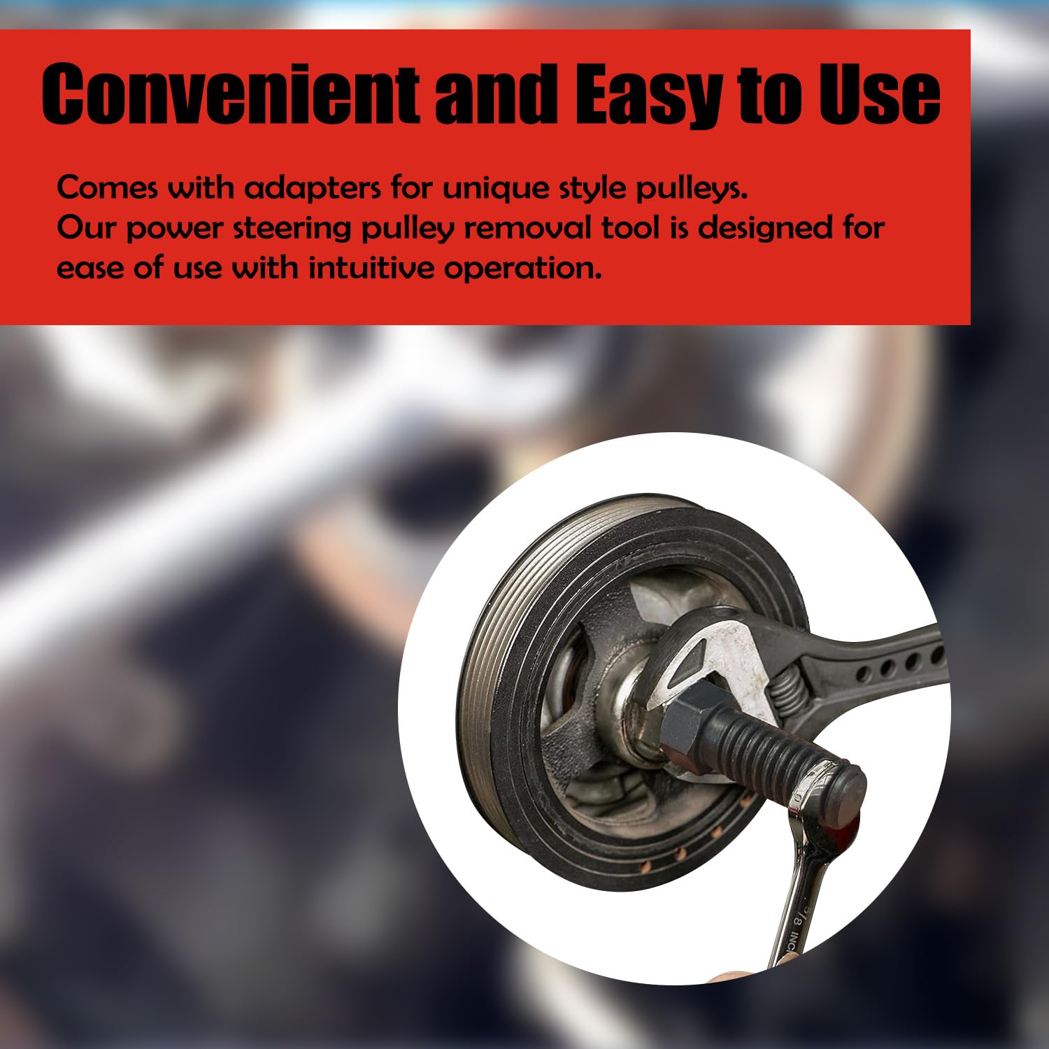 Prokomon Power Steering Pulley Installer Removal Tool,Pump Pulley