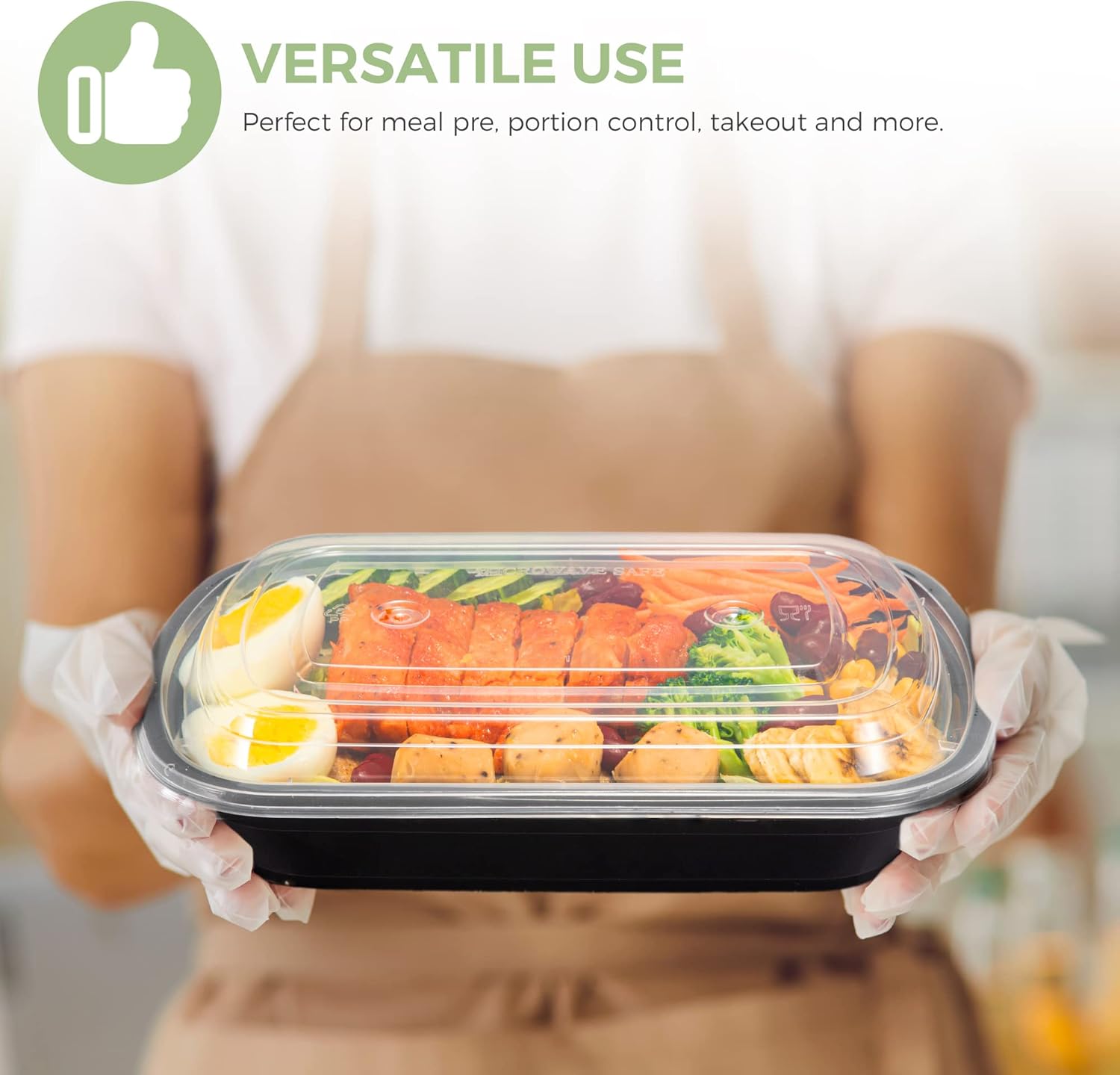 Meal Prep Container, 50 Pack 28 oz 1 Compartment To Go Containers ...