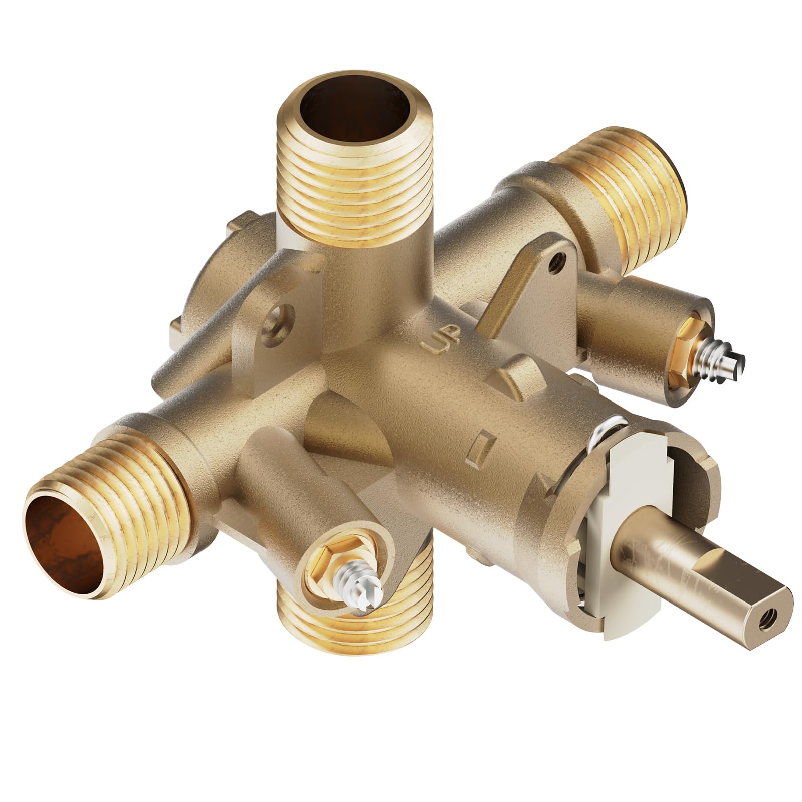 Shower Valve Replacement for Moen Posi-temp Valve, Brass 4 Port Valve ...