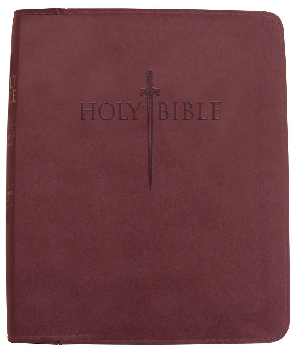 KJV Sword Study Bible/Personal Size Large Print-Burgundy Ultrasoft ...