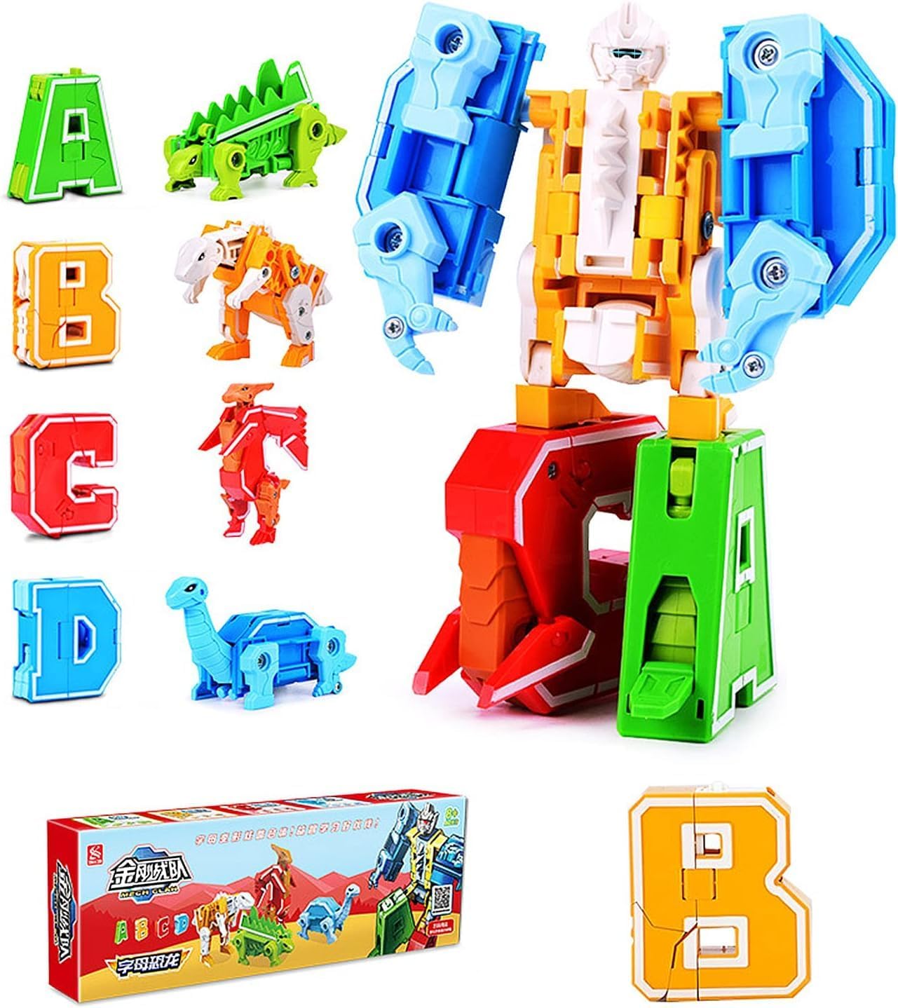 Amazon.com: ABCD Alphabet Robots Toys for Kids, Alphabet ABC Blocks ...