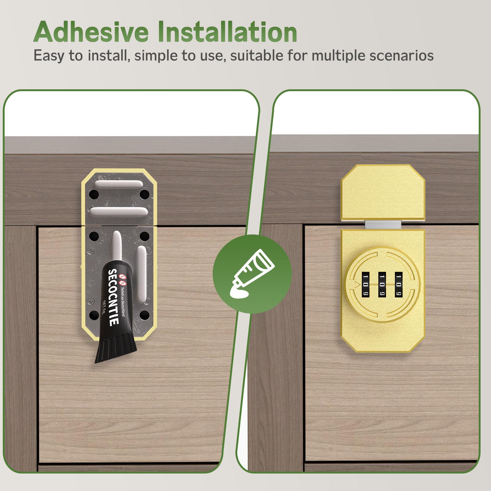 Snapklik.com : Mechanical Keyless Cabinet Lock, 3-Digit Combination ...