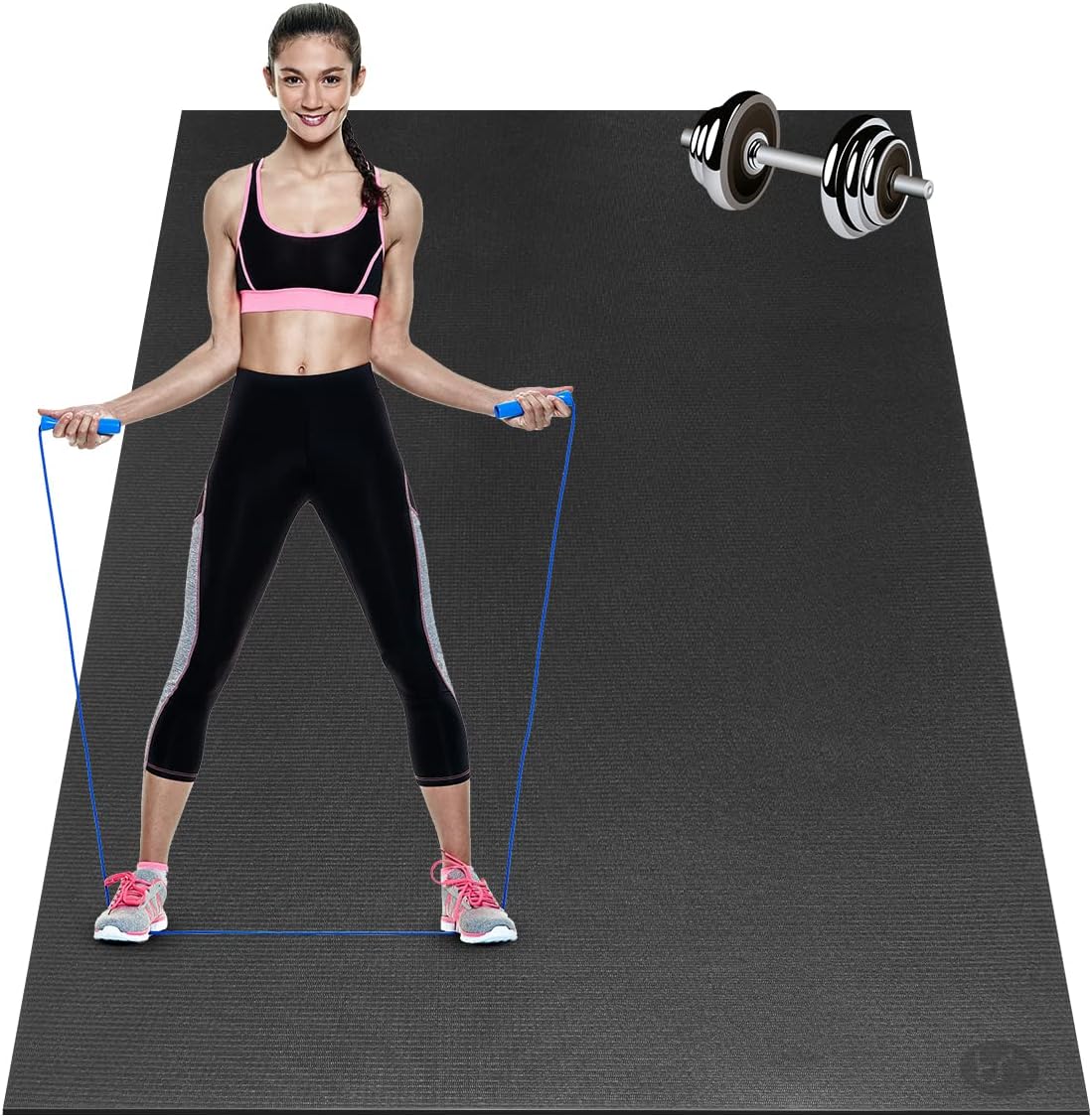 RYTMAT Large Exercise Mat 183x122cm, 6mm Thick Workout Mat for Home Gym ...