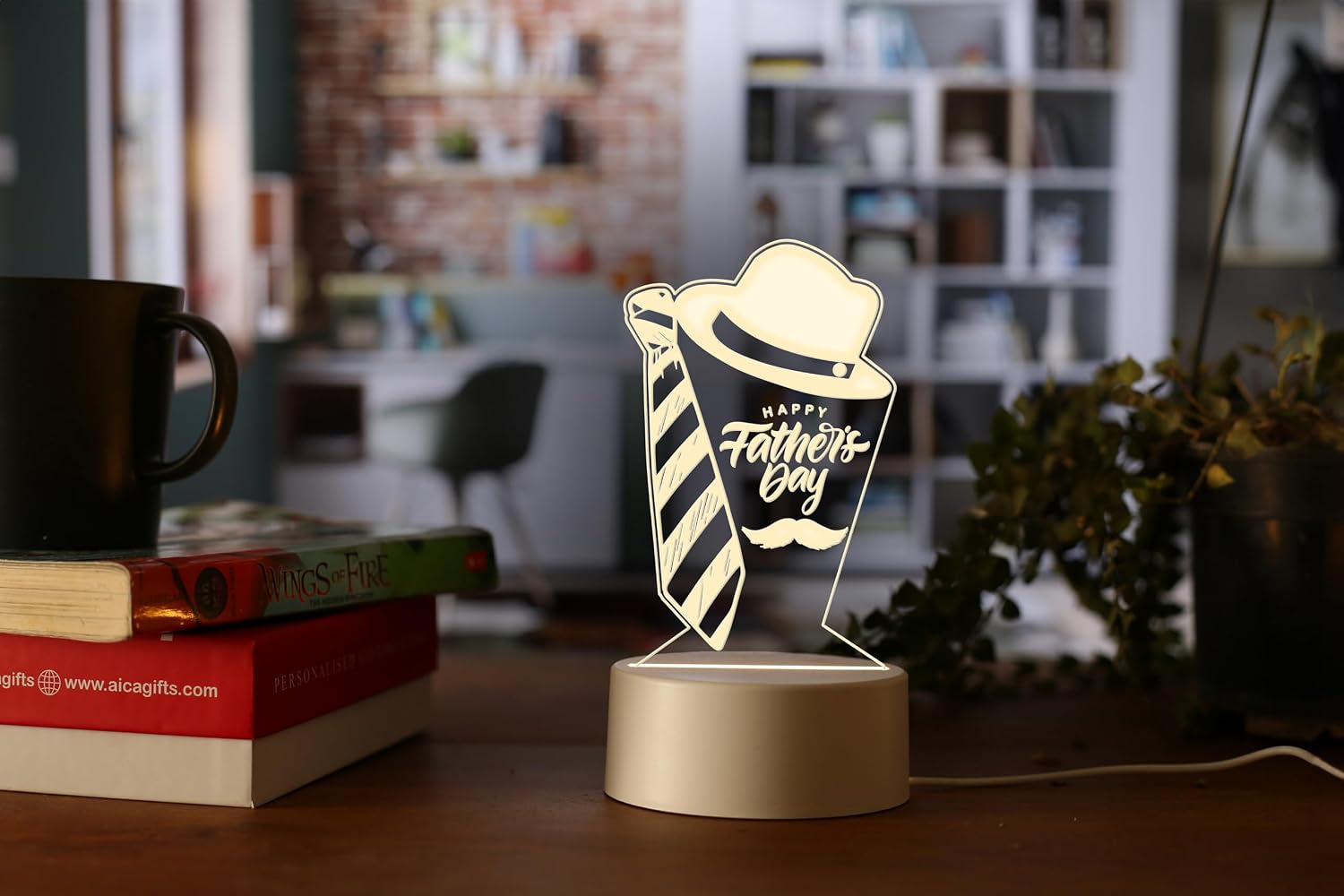 Buy AICA World's Best Dad LED Lamp – Fathers Day Birthday Gift for Dad ...
