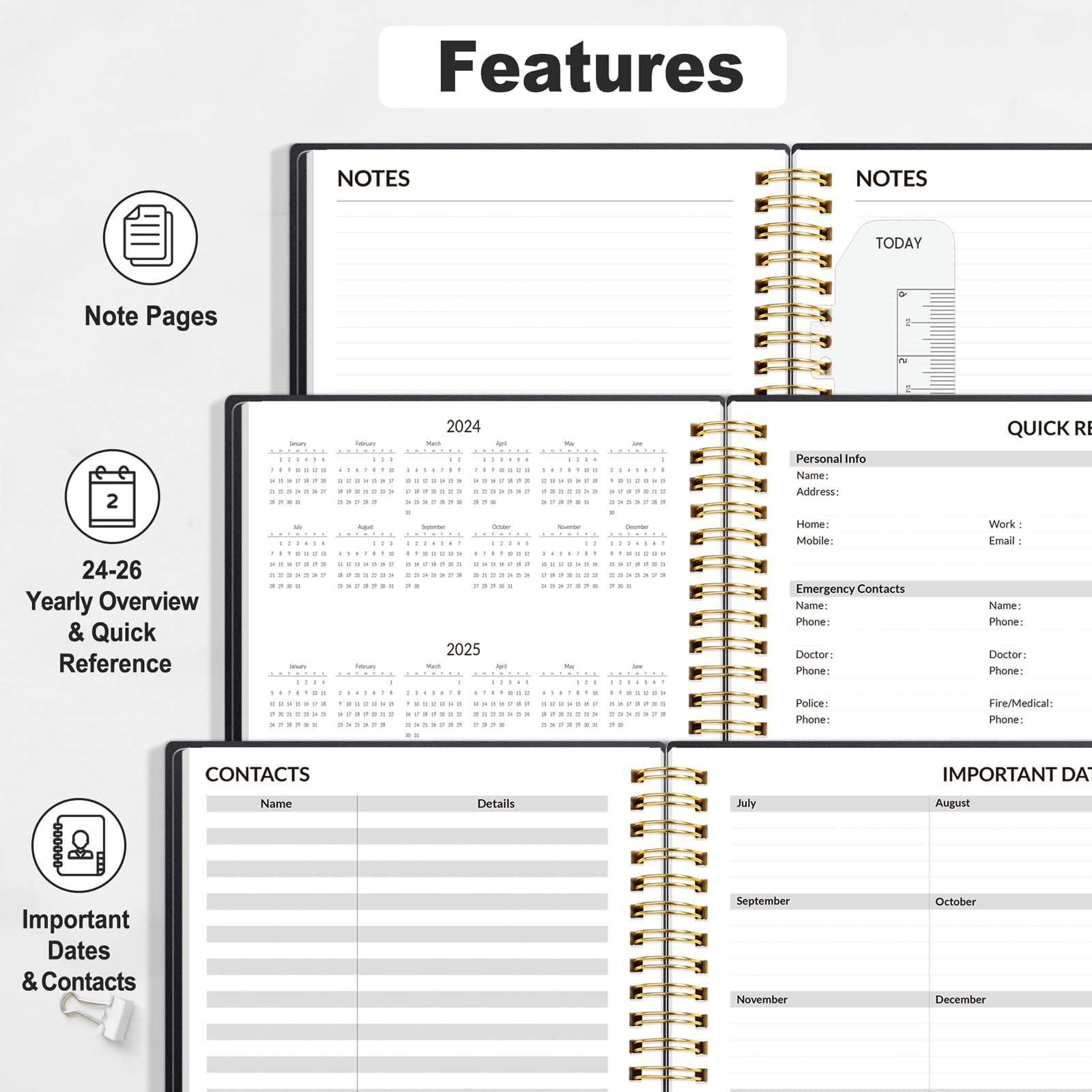 Snapklik.com : SUNEE 17 Month Academic Planner 2024-2025 Weekly And ...