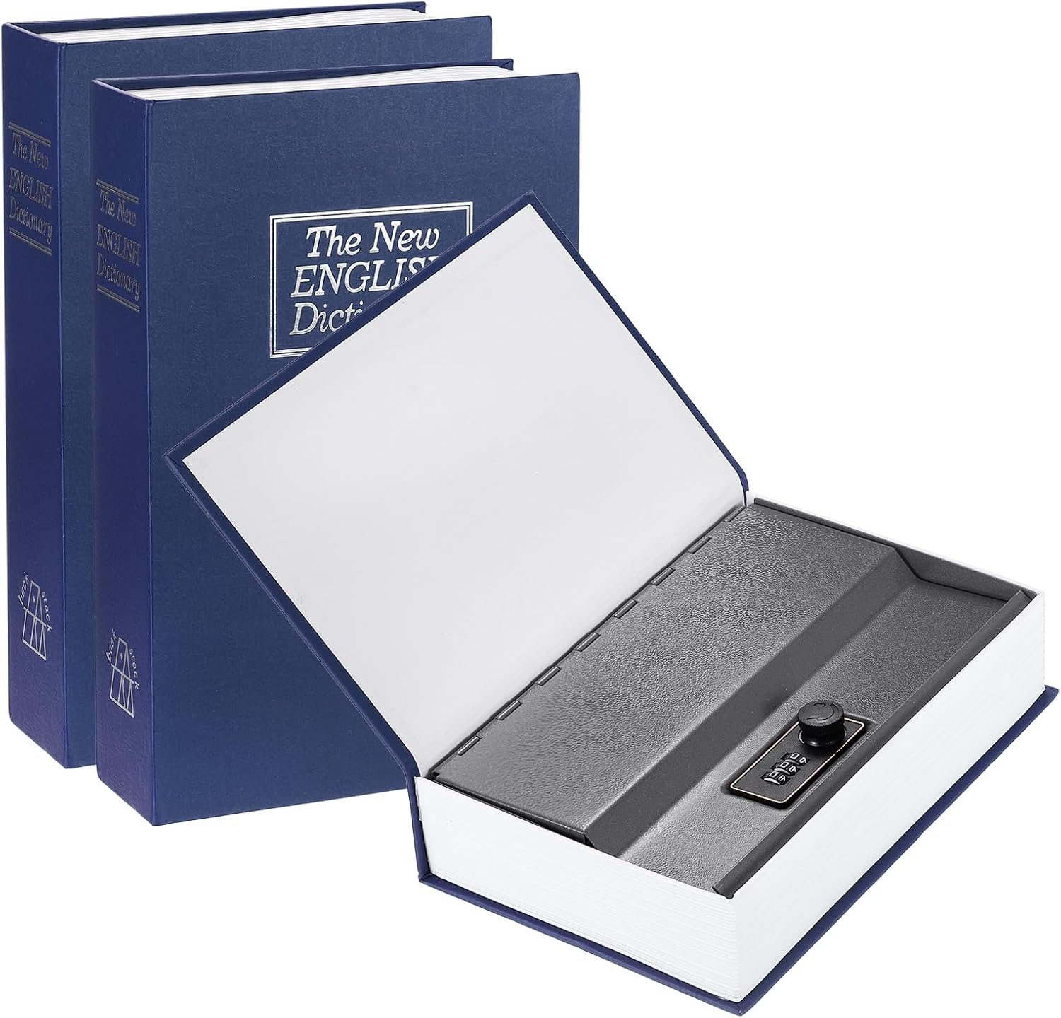 uxcell Diversion Book Safe, 2Pcs 9.45" x 6.1" x 2.17" Simulation Book ...