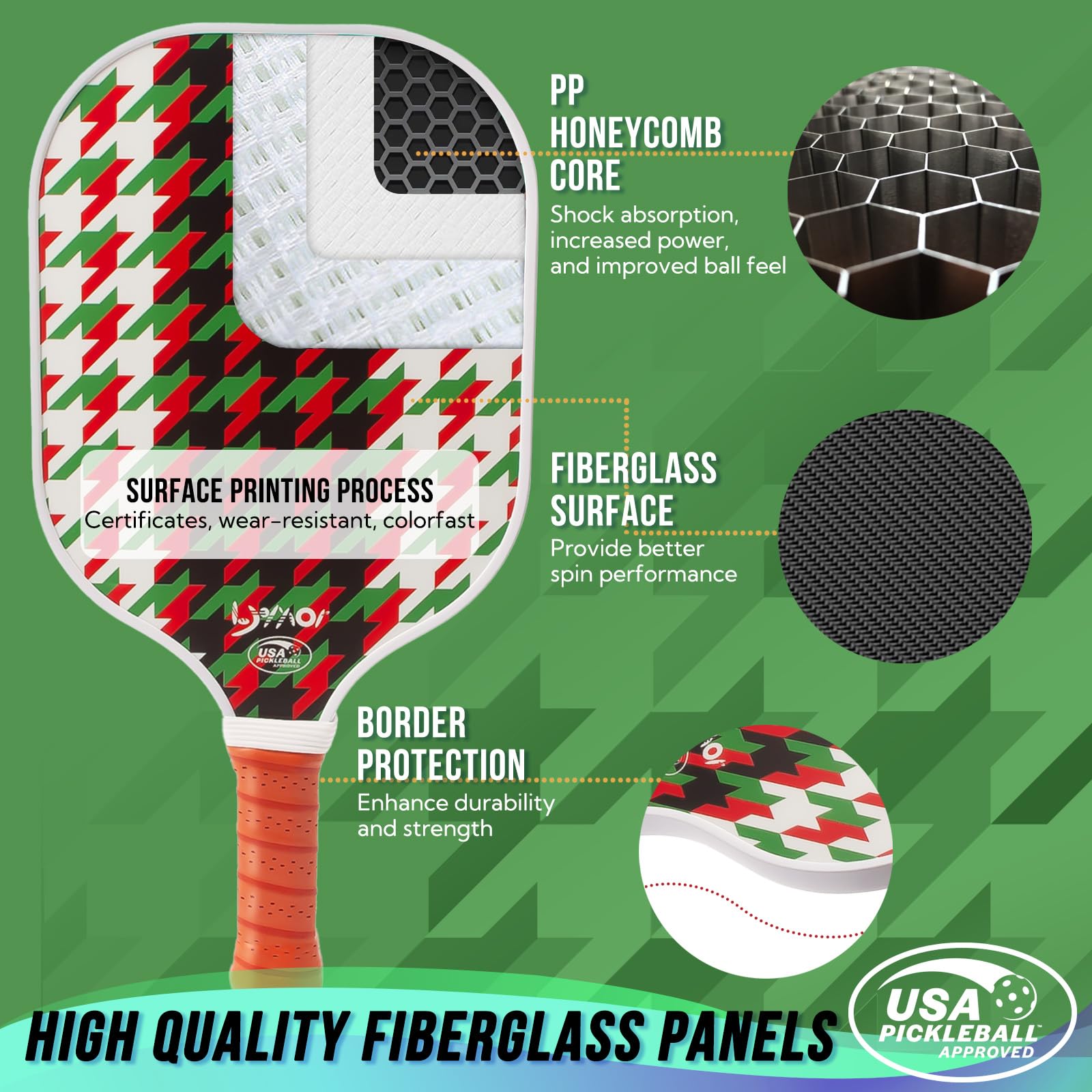 Snapklik.com : Lymor Pickleball Paddles Set Of 2 Usapa Approved Pickle ...
