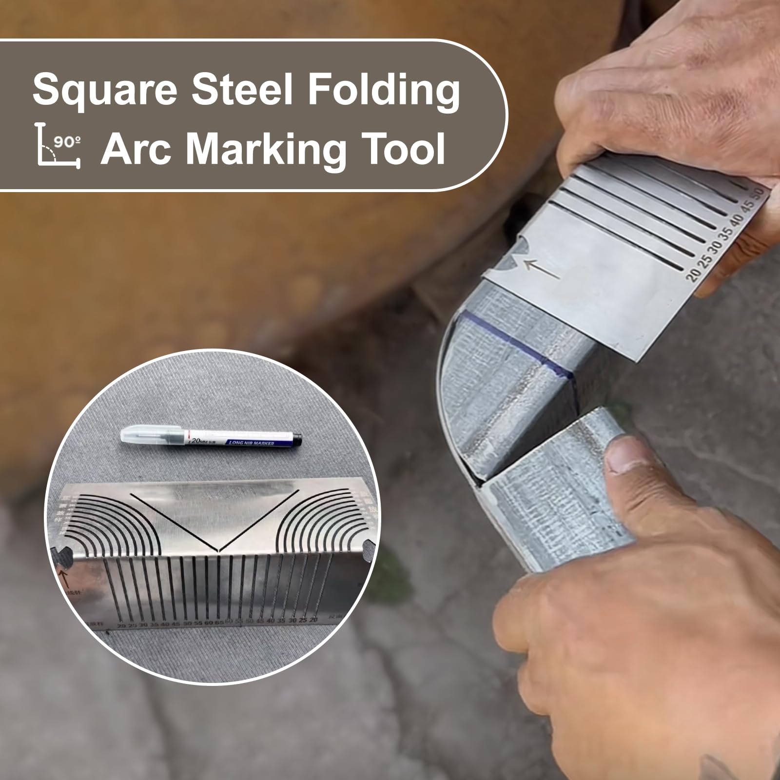 Snapklik.com : Precisionflex Angle & Arc Marking Tool 2025 New Square ...