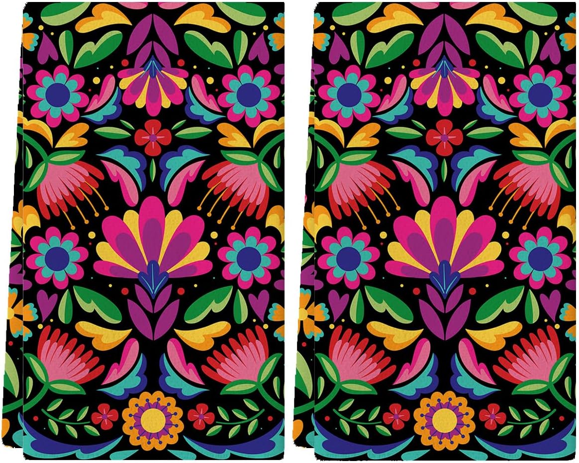 Amazon.com: Boccsty Mexican Serape Hanging Kitchen Towels 2 Pieces ...