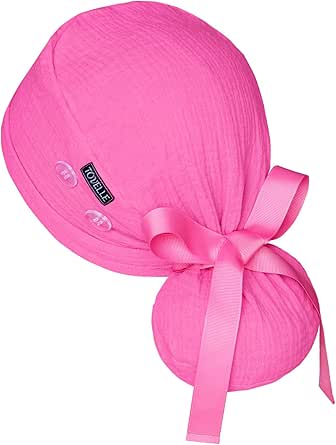 Amazon.com: Ponytail Scrub Cap for Women – Solid Sweet Pink Surgical ...