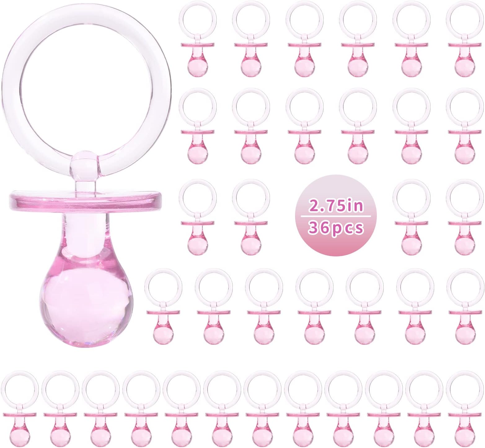 Amazon.com : Pacifiers for Baby Shower Game, 36PCS Plastic Pacifiers ...