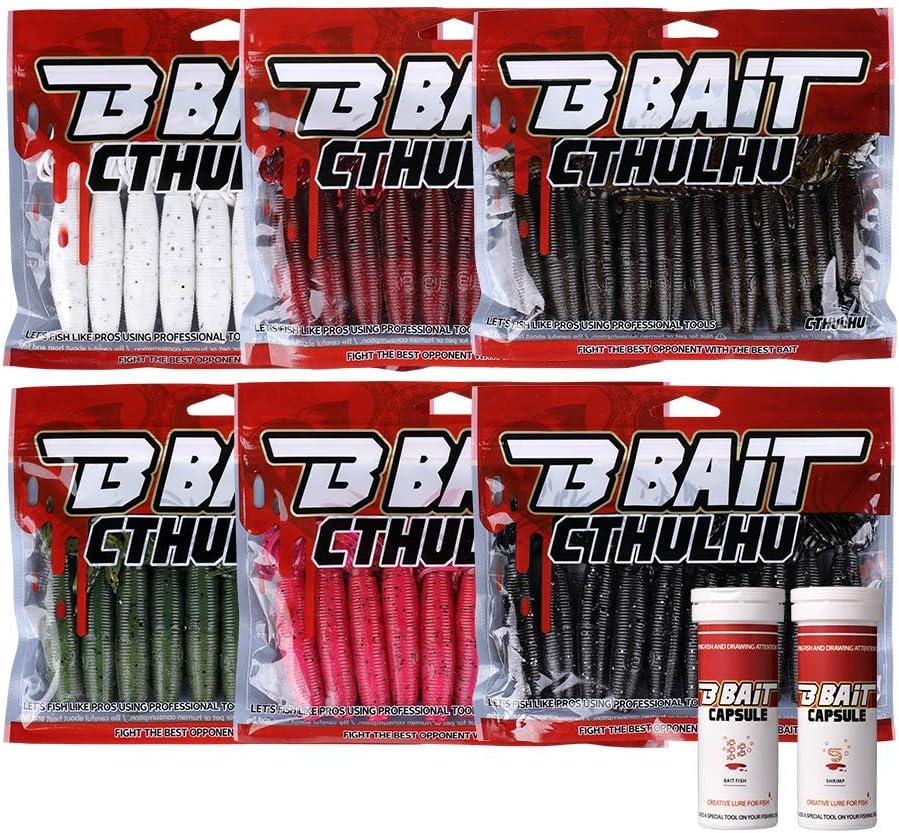 Amazon.com : B BAIT- Fishing Lures, and Premium Soft Bait, Set : Sports ...