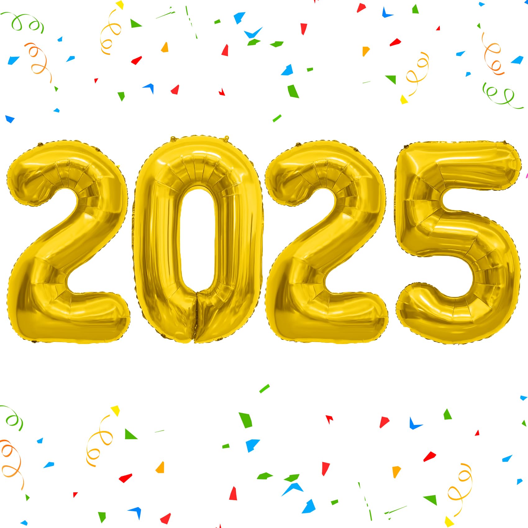 2025 Balloons Graduation Balloons Gold Number Balloons 2025 40 Inch ...