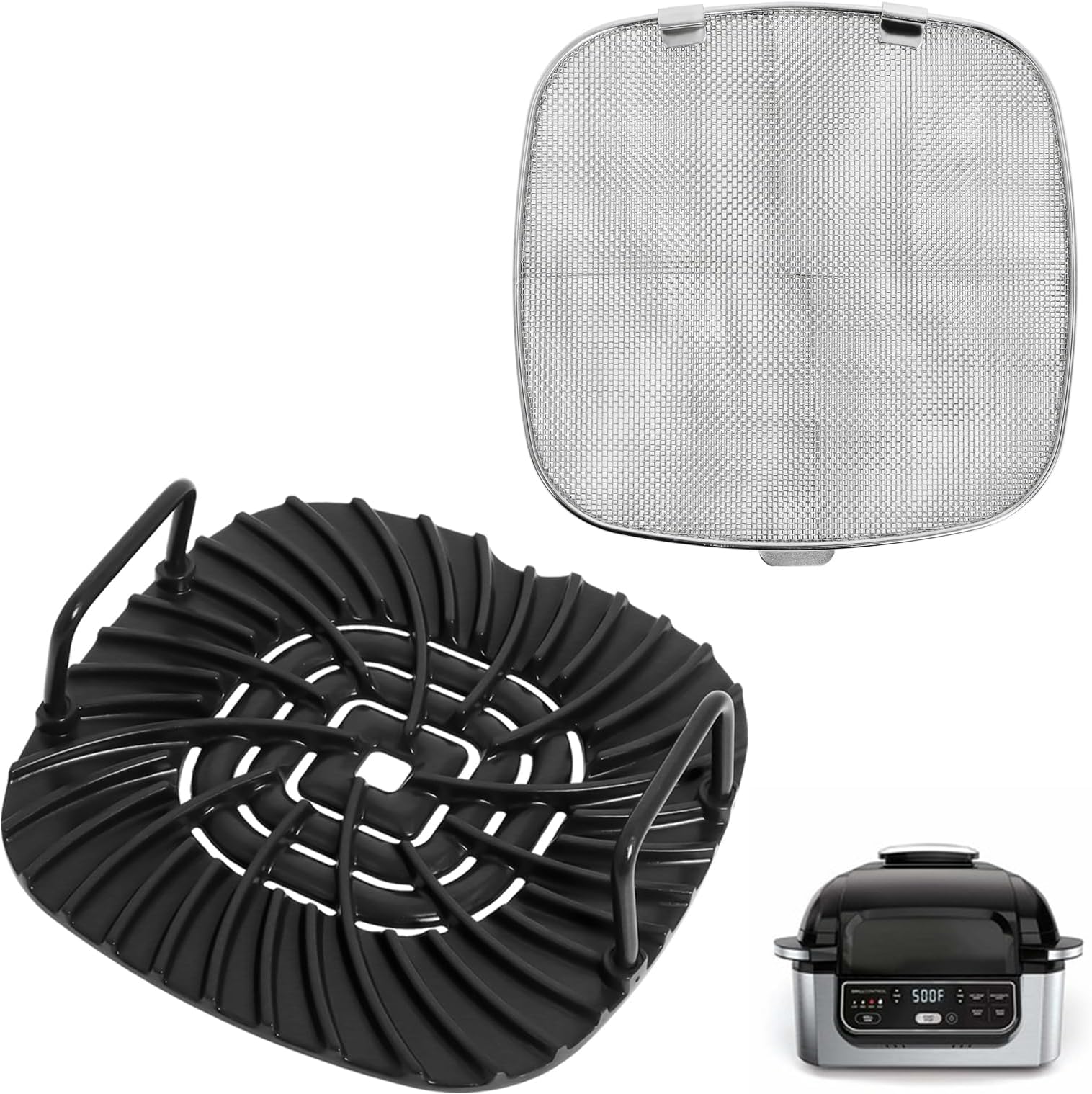 Amazon.com: Grill Grate and Replacement Splatter Shield for Ninja AG301 ...