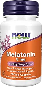 Amazon.com: NOW Foods Supplements, Melatonin 3 mg, Free Radical ...