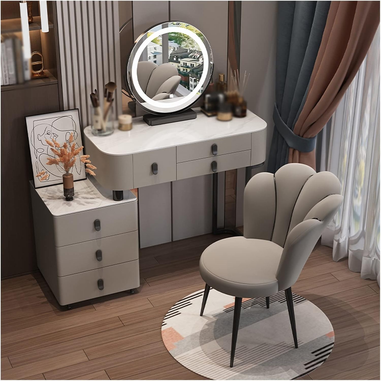 Amazon.com - Vanity Table All Wood Slate Dressing Table Dressing Table ...