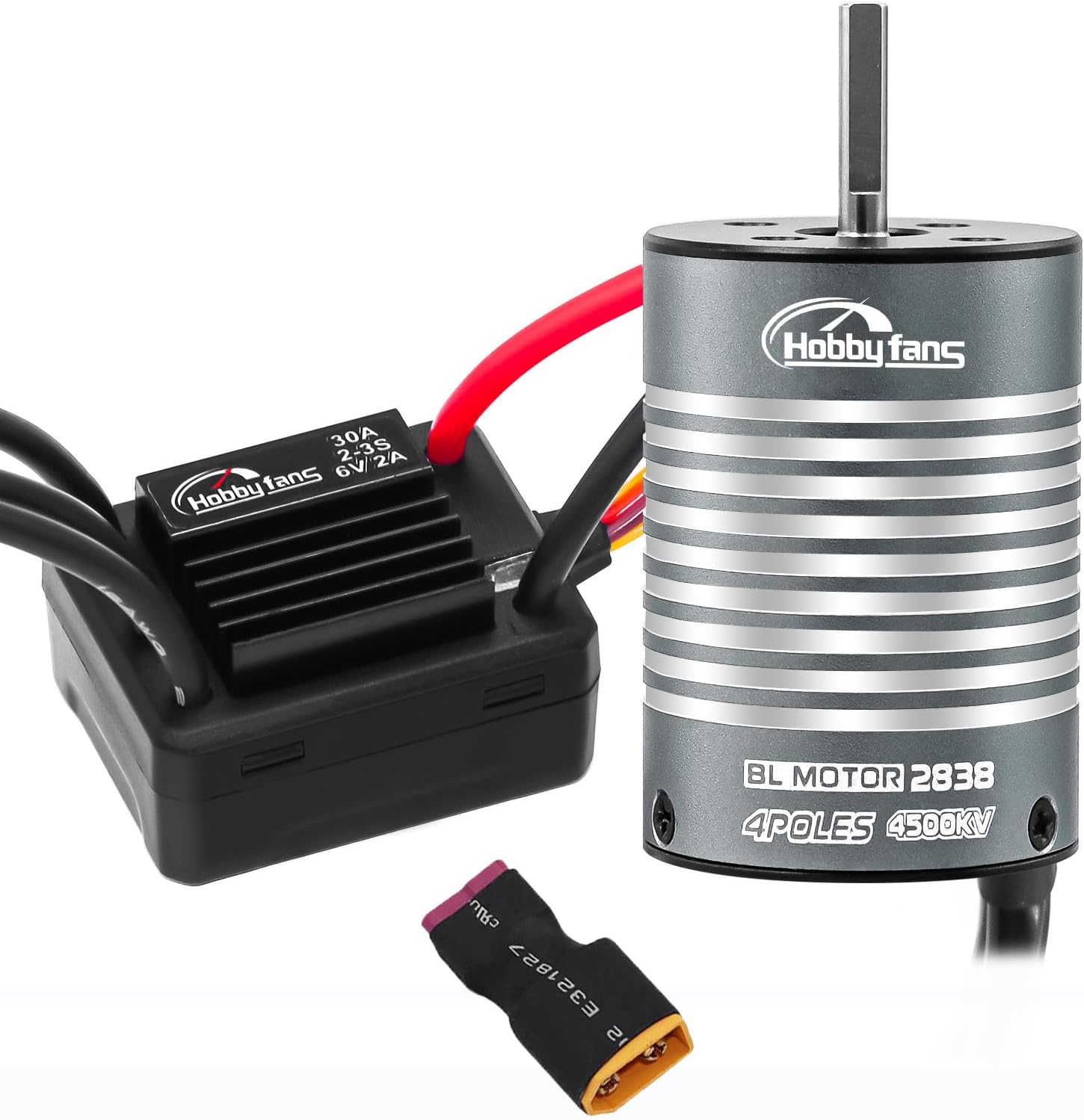 Hobby Fans 2838 4500KV Sensorless Brushless Motor & 35A Brushless ESC ...