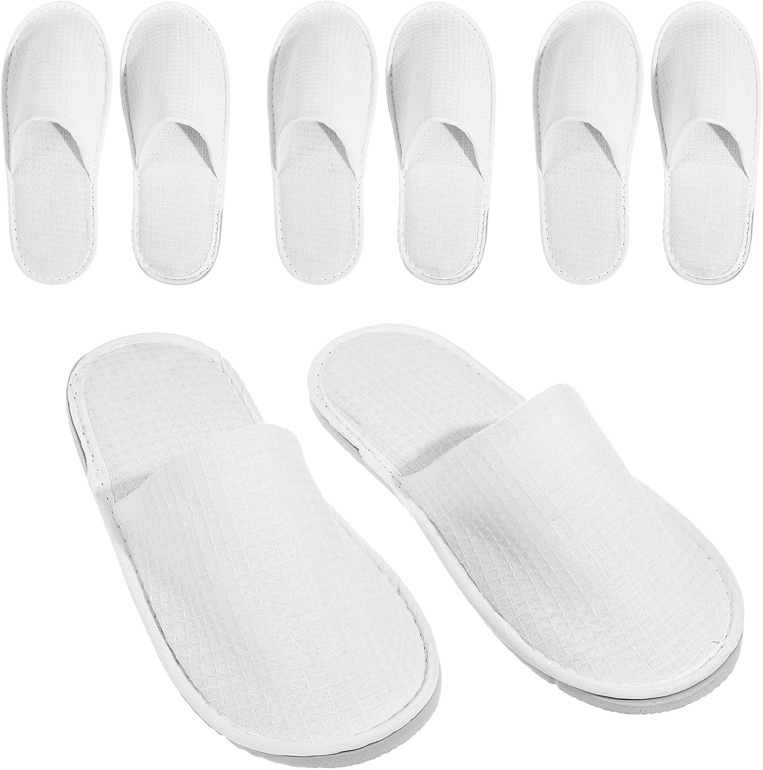 Holibanna Hotel Spa Slipper 4 Pairs Hotel Slippers Disposable Spa ...