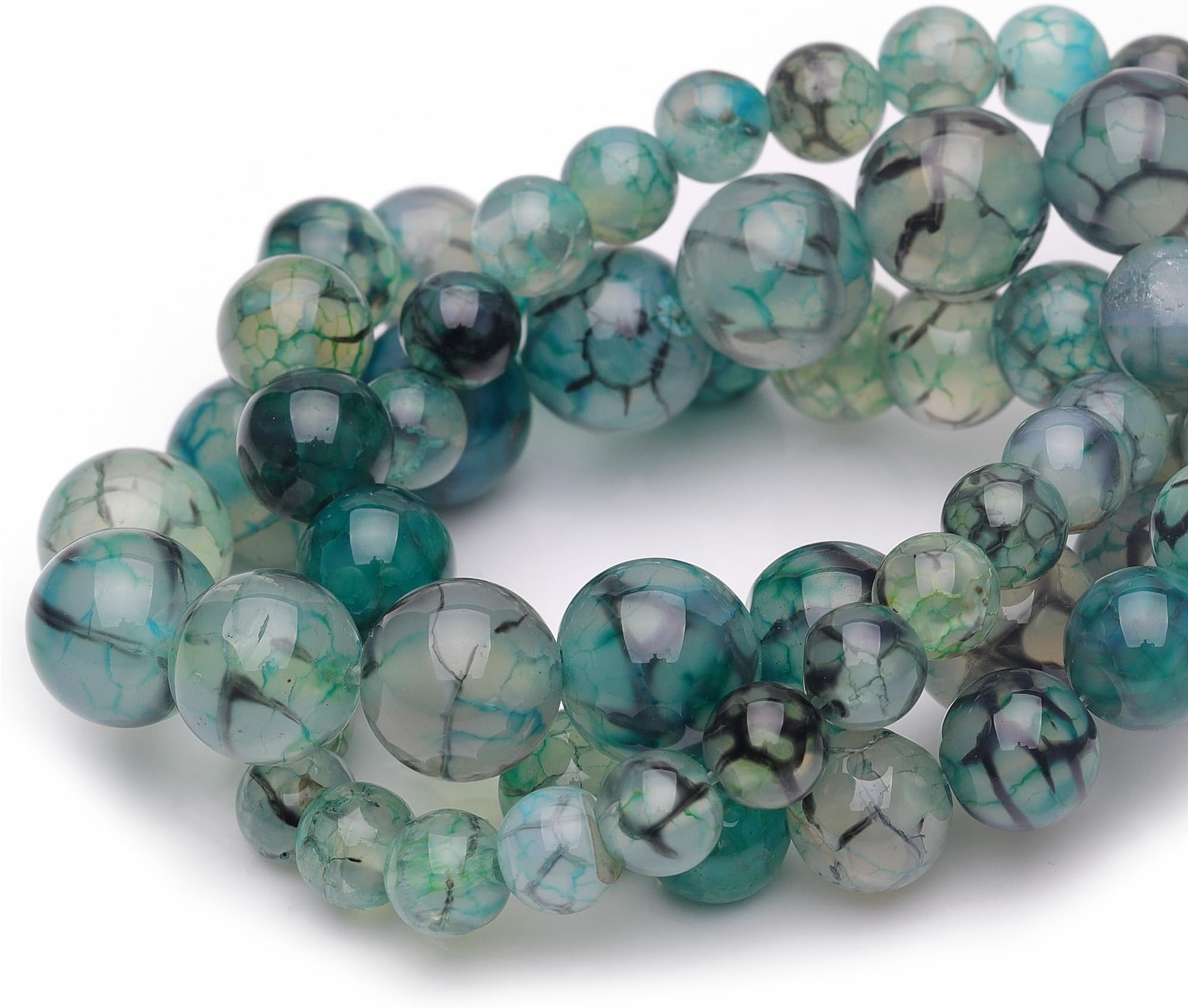 Amazon.com: Chicager 8mm Natural Stone Beads for Jewelry Making,Dragon ...