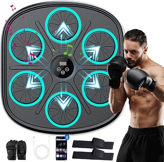 Punching Dummy Smart Punching Bag For Kids - Wall Mount With LED Lights ...