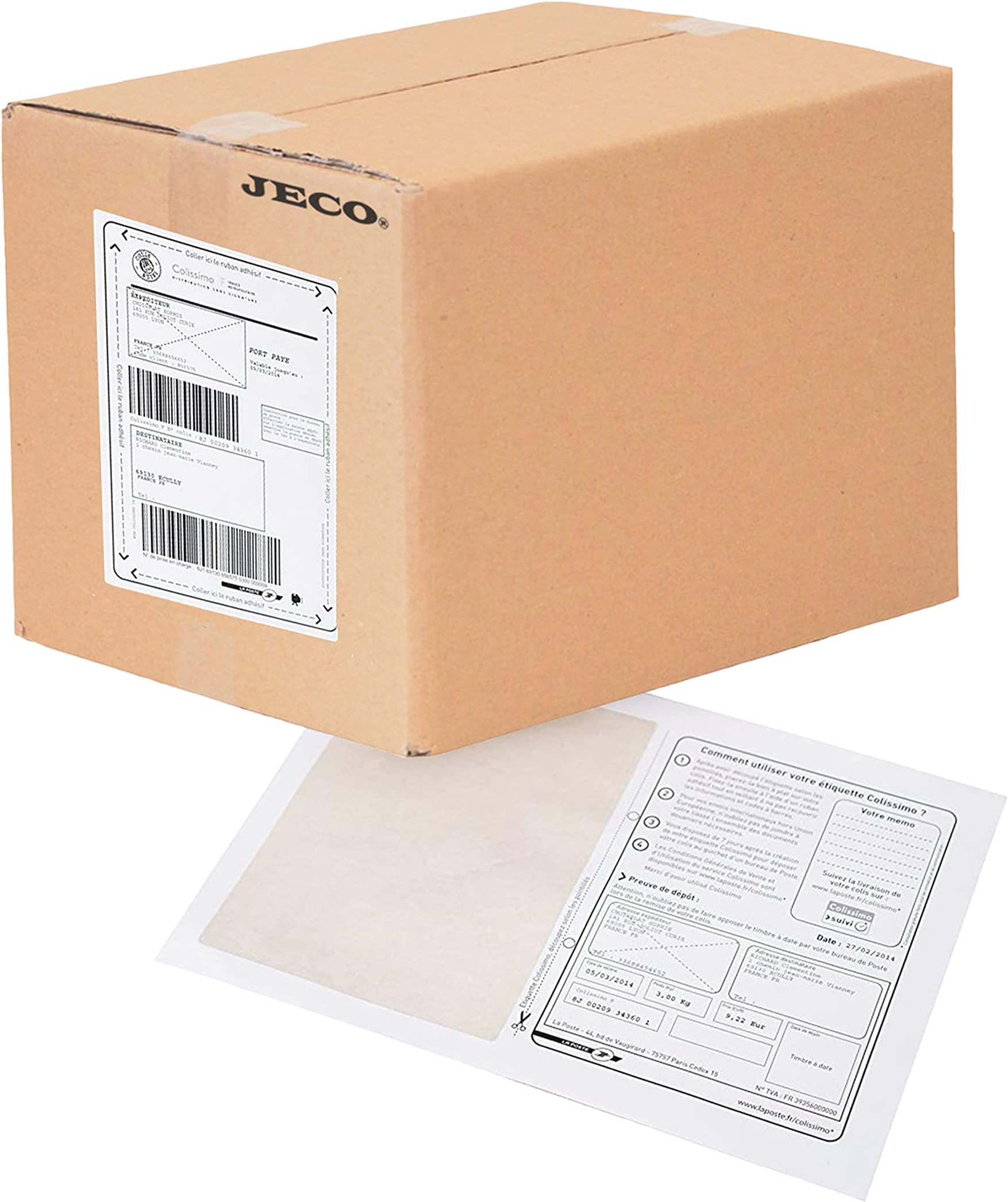 1000 étiquettes 210 x 148.5 mm autocollantes - soit 500 feuilles A4 ...