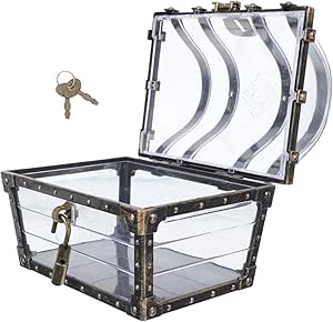 Amazon.com: Wakauto 2 Pieces Pirate Treasure Chest Storage Organizer ...