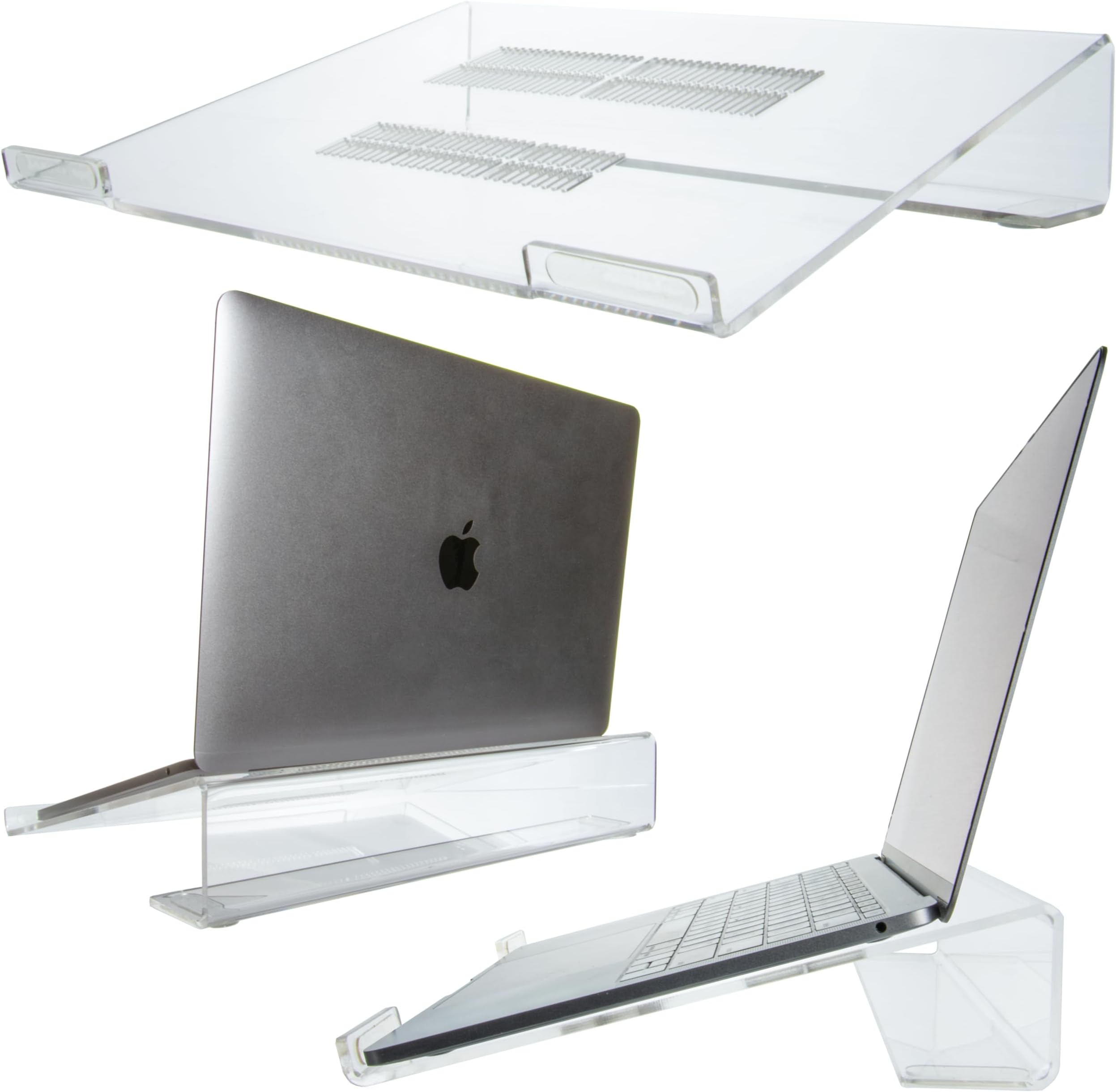 Amazon.com: DuraClear Acrylic Laptop Stand for Desk - Ergonomic 2.5 ...