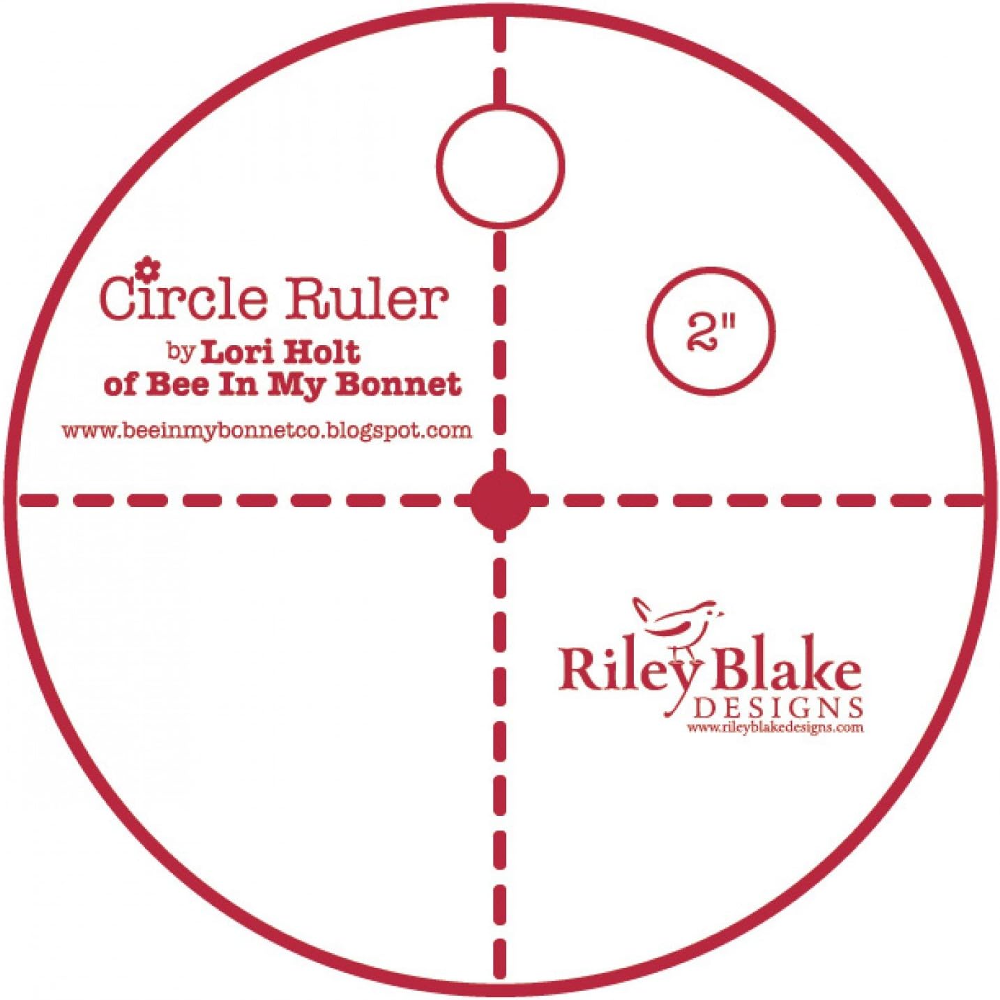 Amazon.com: Riley Blake by Lori Holt of Bee in my Bonnet - Circle Ruler ...