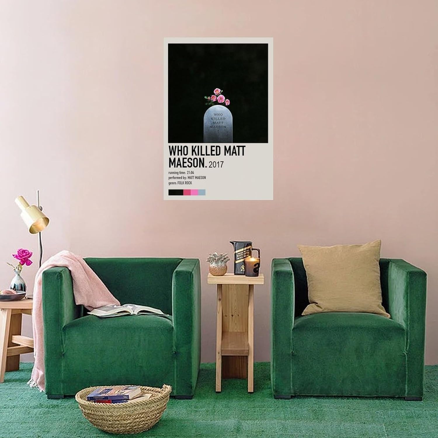 Póster de lienzo con texto en inglés Who Kill Matt Maeson de Matt ...