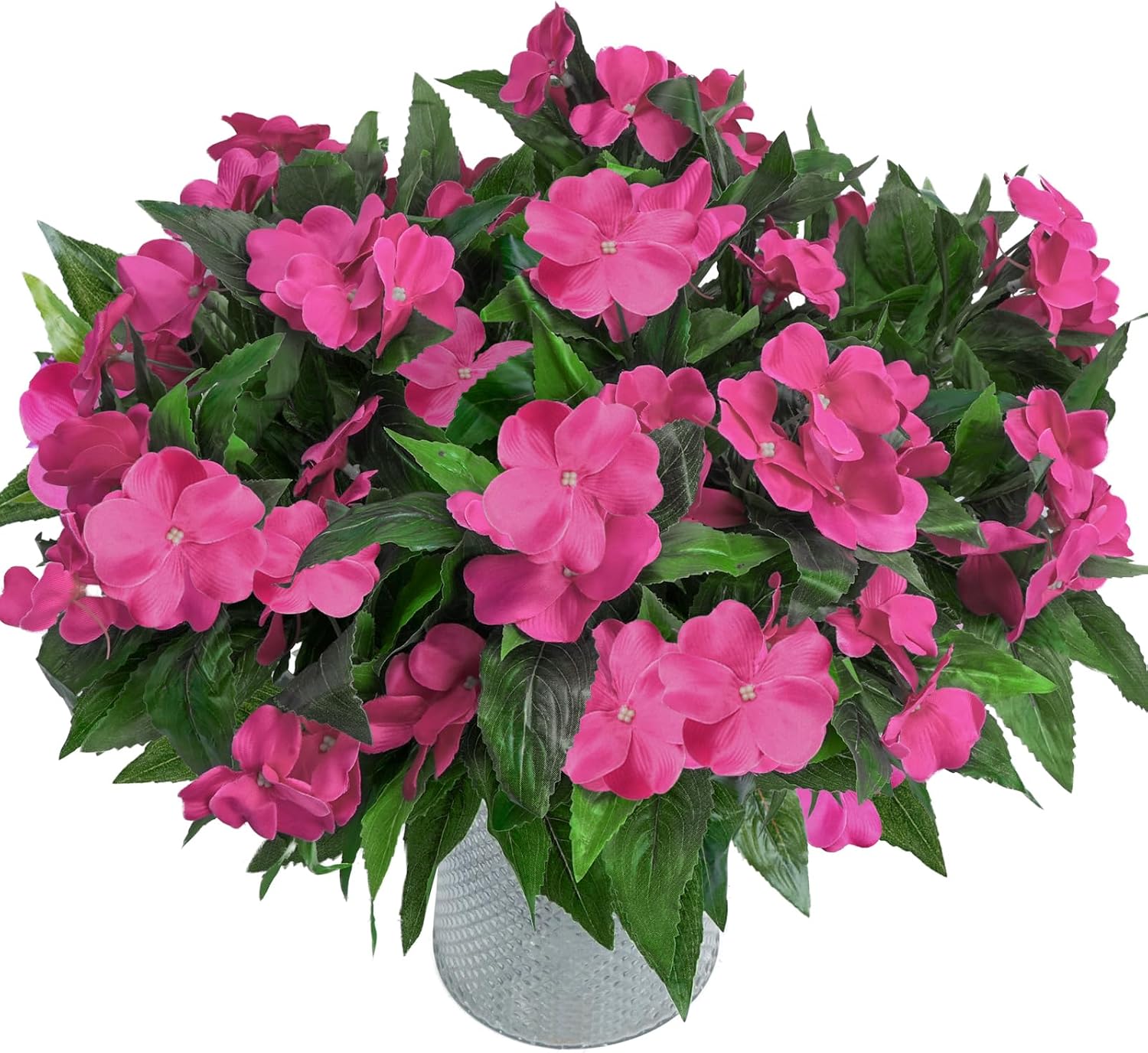 Amazon.com: MHMJON 4 Pcs Artificial Impatiens Flowers Bouquet for ...