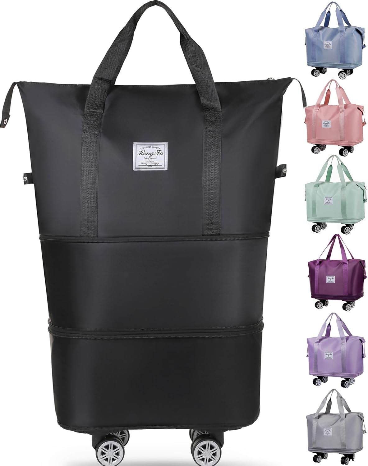 Amazon.com | Wymulot Expandable Duffle Bag, Large Travel Bag with ...