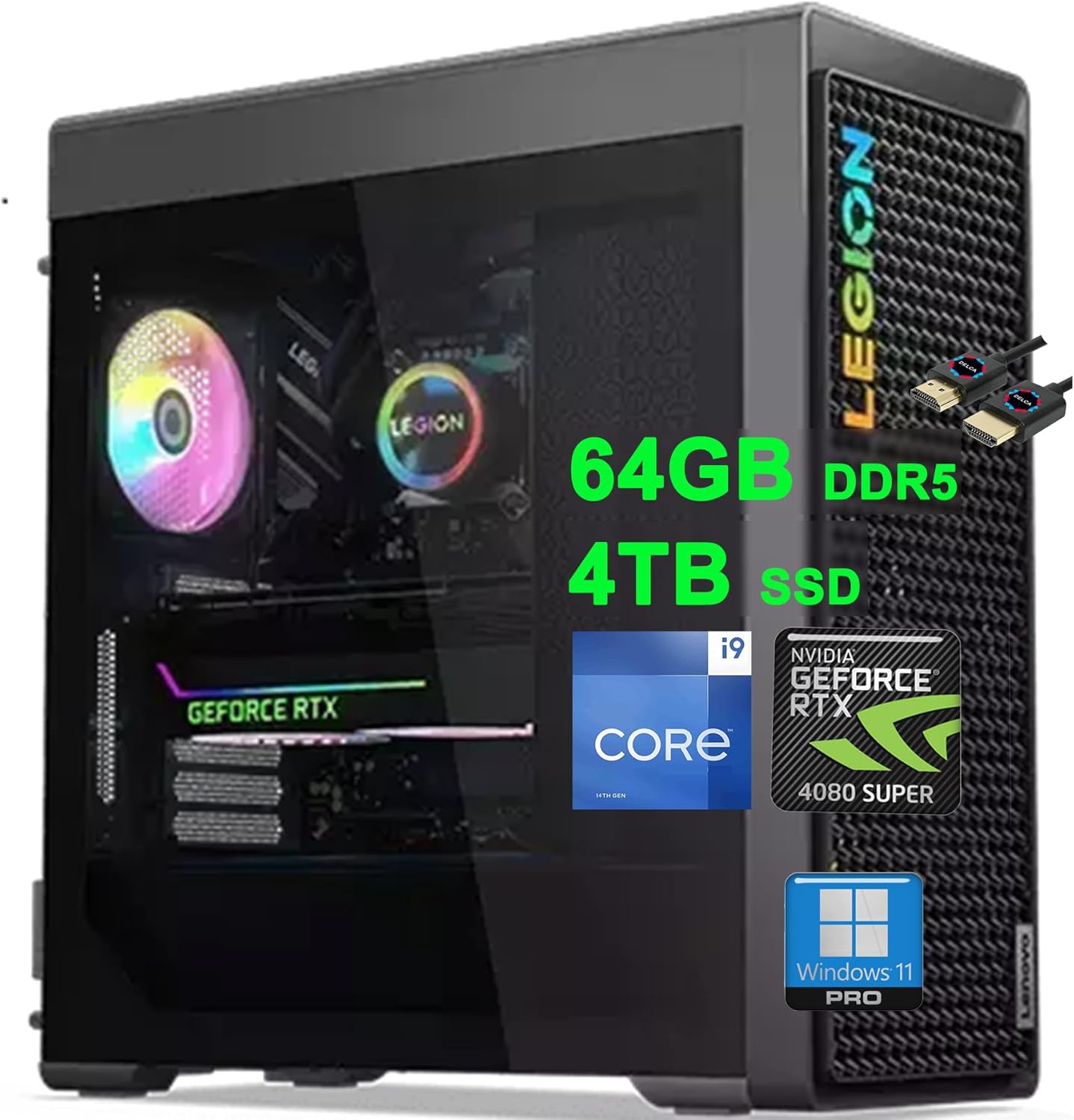 Amazon.com: Lenovo Legion Tower 7i Gaming Desktop | Intel 24-core i9 ...