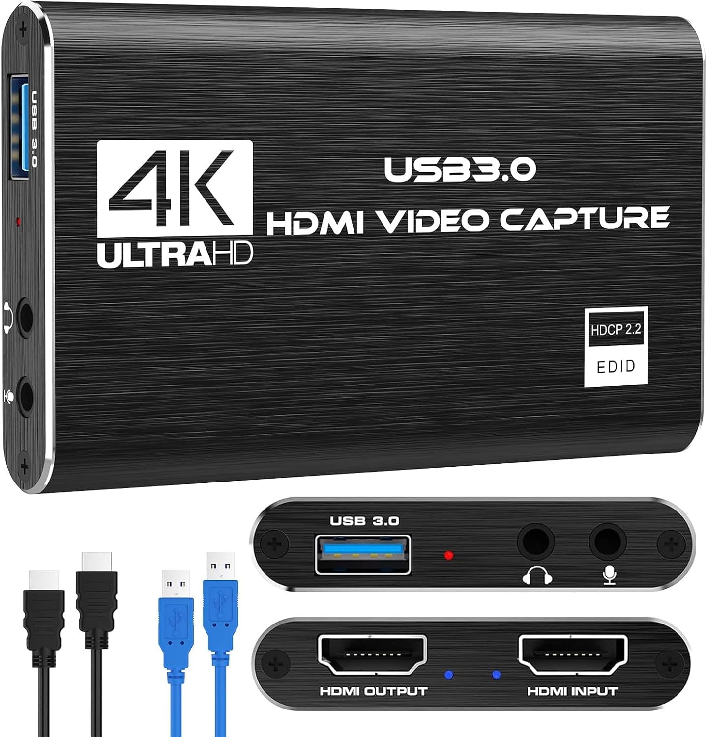 Amazon.com: 4K HDMI Capture Card for Streaming, Full HD 1080P 60FPS USB ...