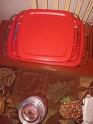 Amazon.com: Pyrex 4-Piece Extra Large Glass Baking Dish Set With Lids ...