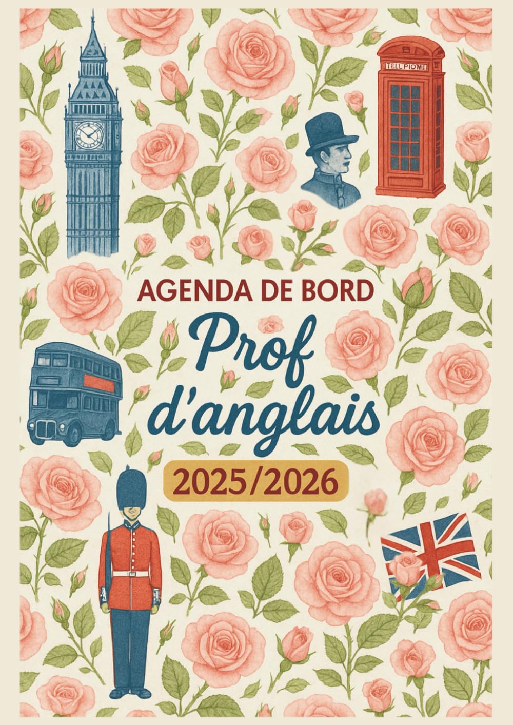 Agenda de bord 2025-2026 Prof d'anglais : Cahier relevé de notes pour ...