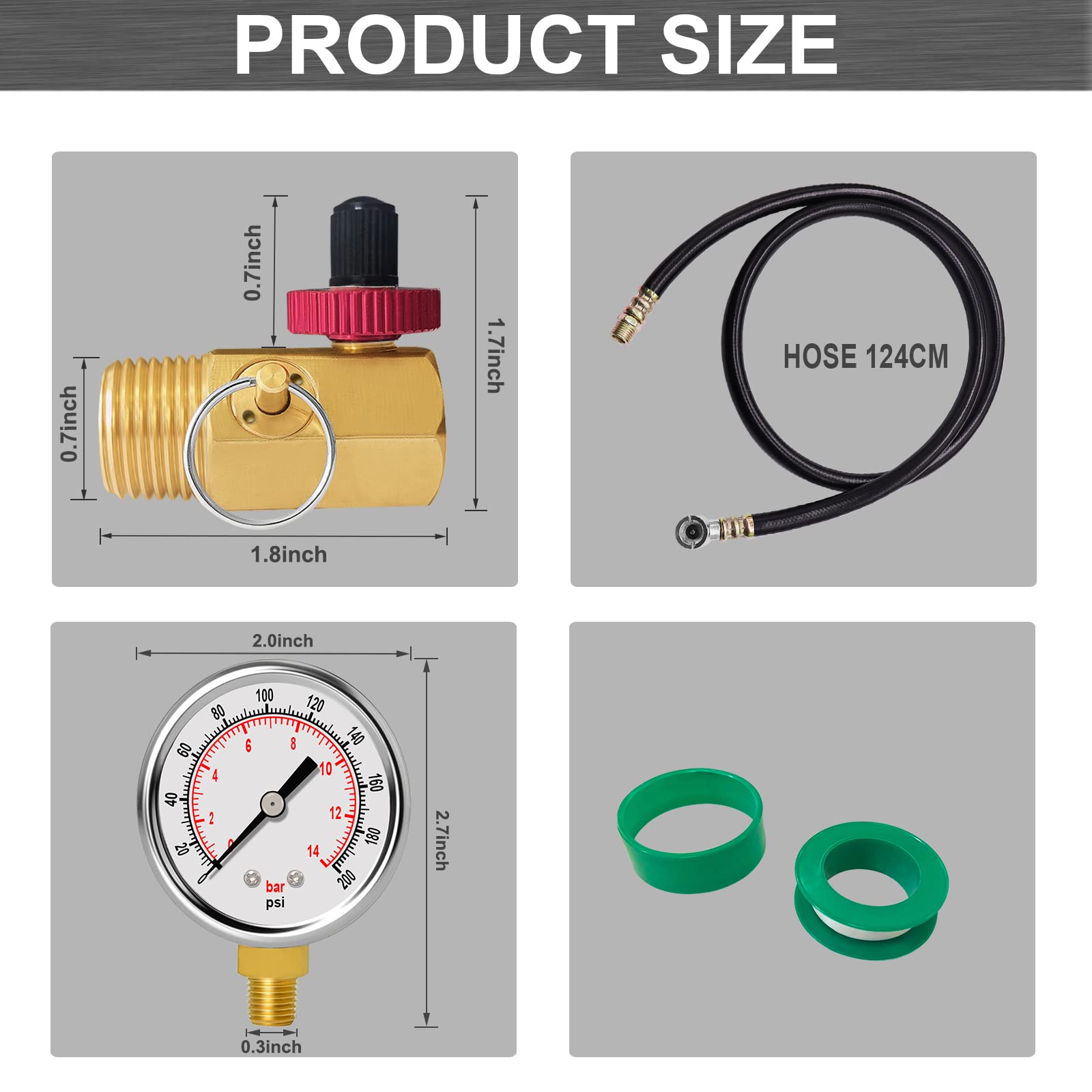 Snapklik.com : GODESON Air Tank Valve Kit