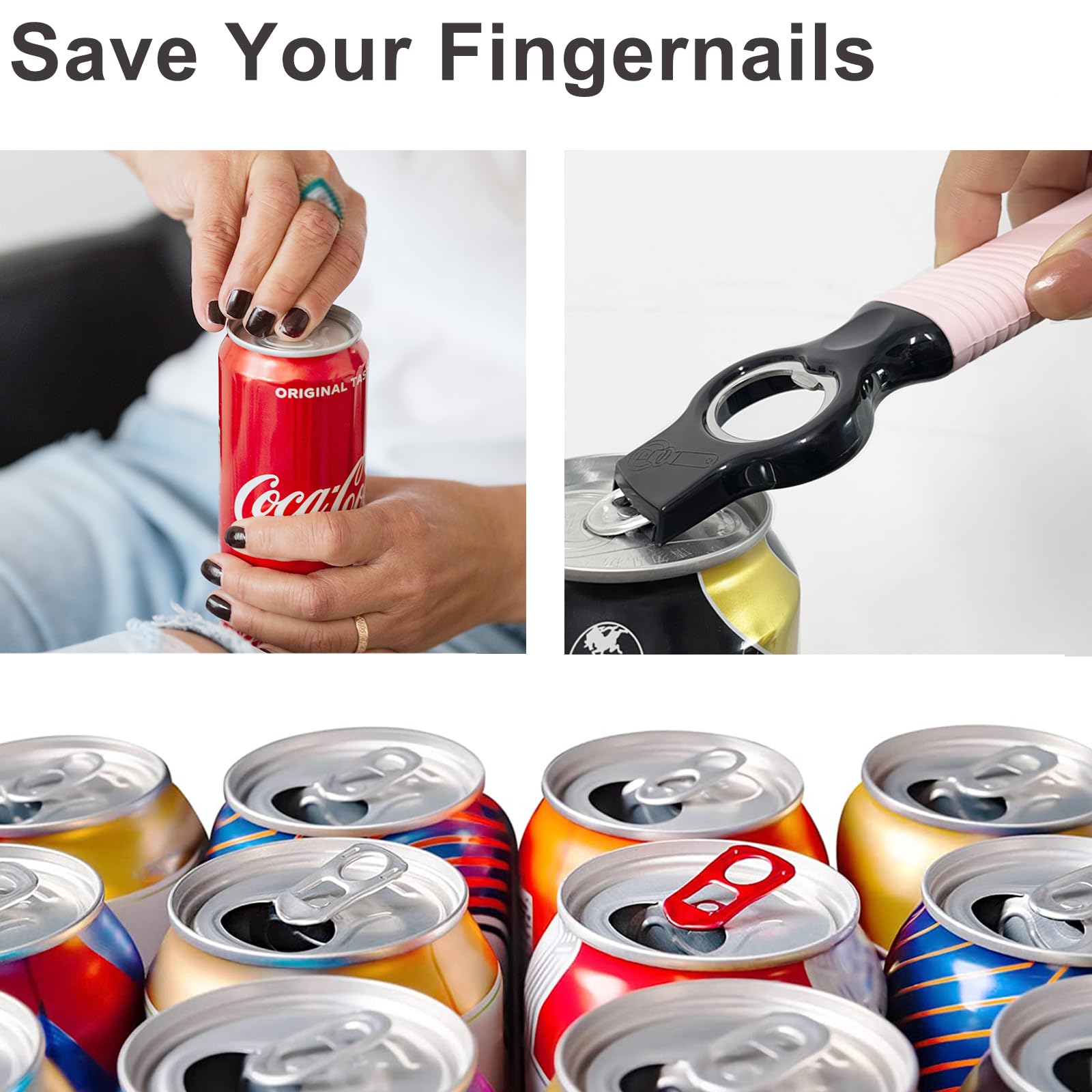 Snapklik.com : 2 In 1 Soda Can Tab Opener And Beer Bottle Opener, Pop ...