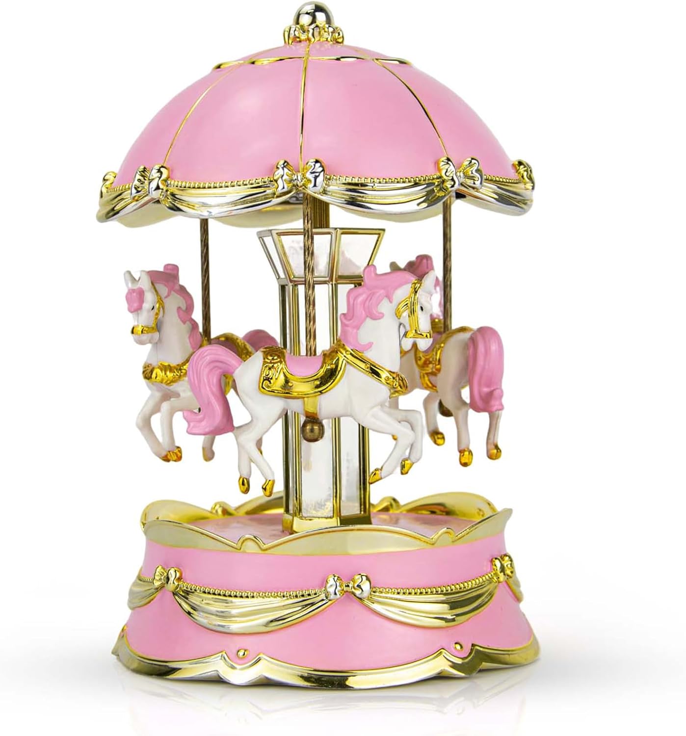 Amazon.com: YT3 Studio Handcrafted Carousel Music Box with Colorful ...