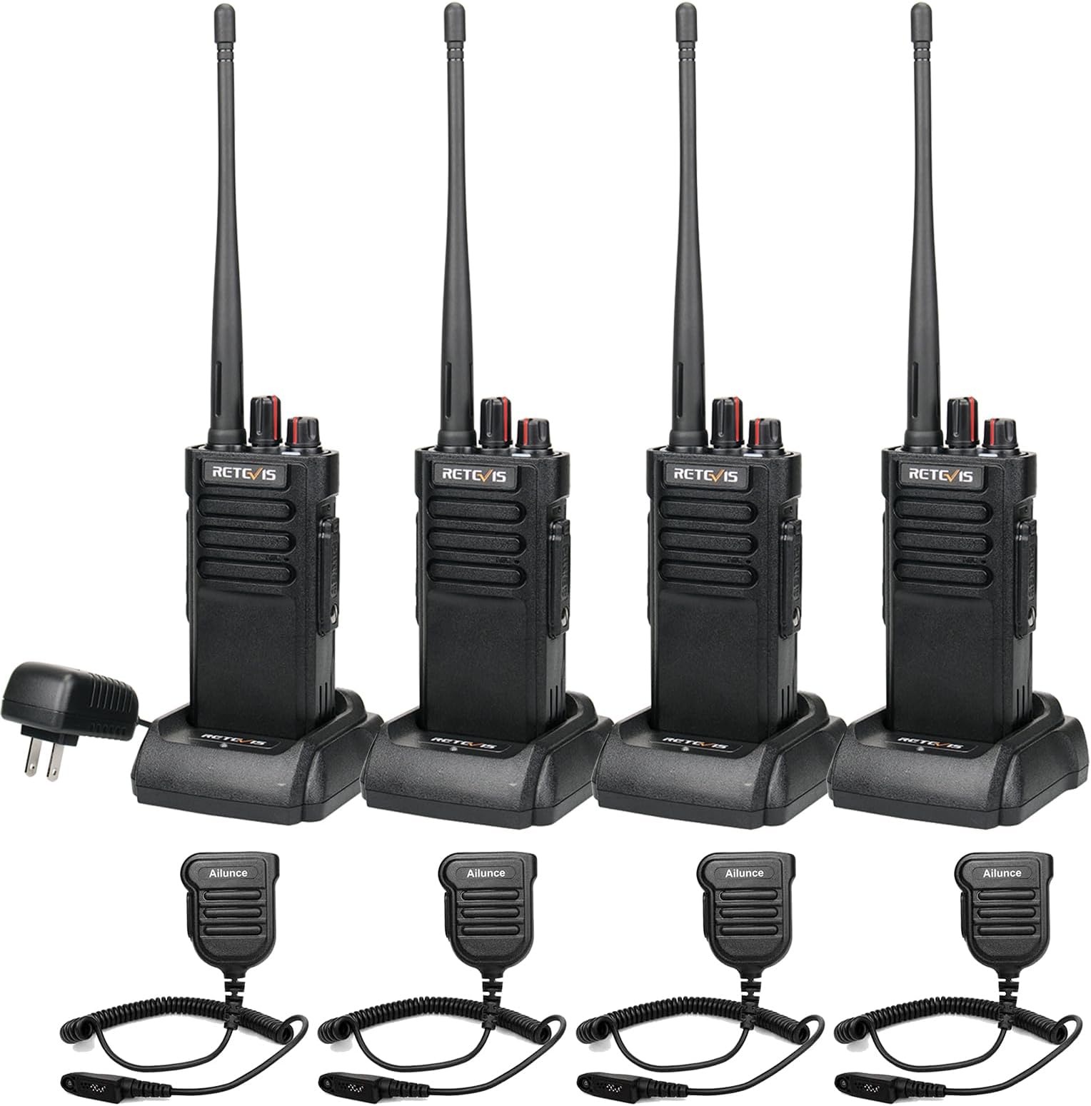 Retevis RT29 Lot de 4 radios bidirectionnelles longue portée, radios ...