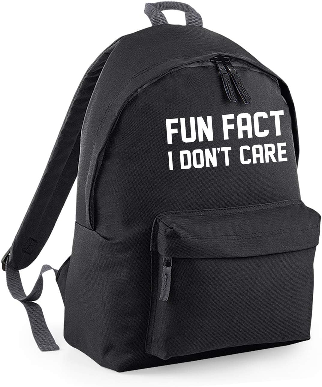 Fun Fact I Don't Care Funny Backpack Rucksack Dimensions: 31 x 42 x 21 ...