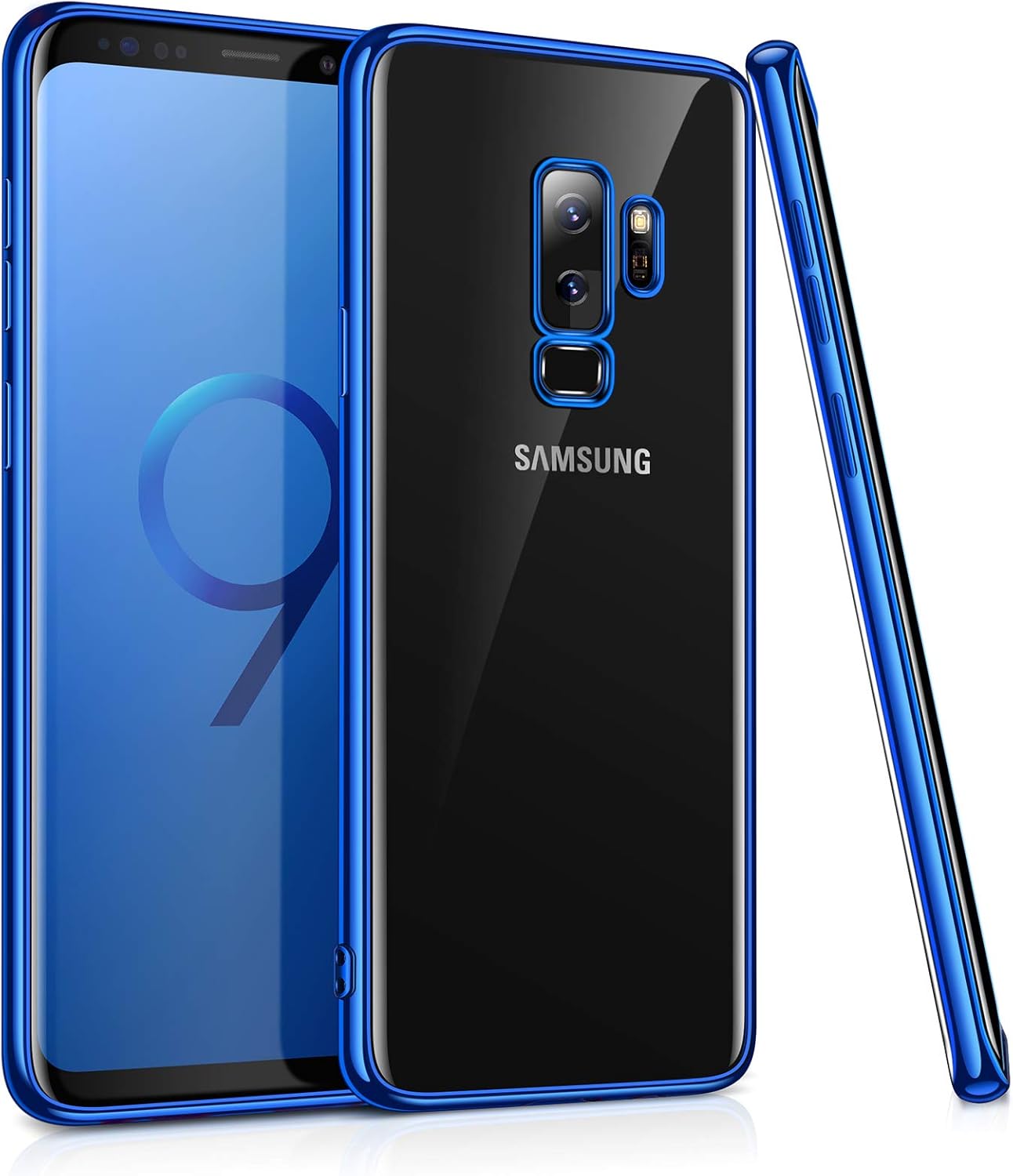 Amazon.com: TORRAS Clear Transparent Galaxy S9+ Plus Case,Slim Fit ...