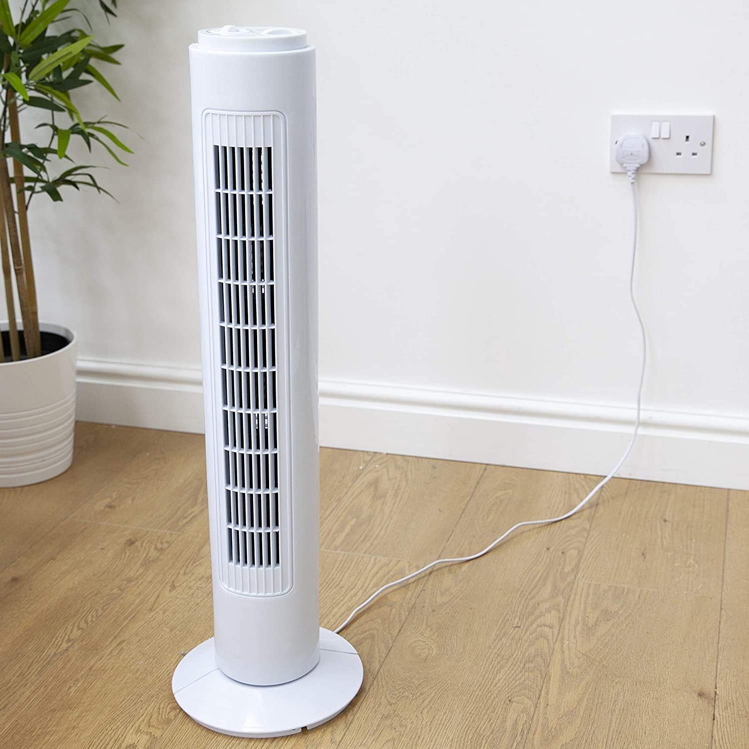 myAIMS 31” Tower Fan portable cooling with 3 Speed Settings, LOW NOISE ...