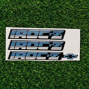 Amazon.com: Set of 3 IROC-Z Camaro Rocker Panel & Rear Bumper Emblem 3D ...